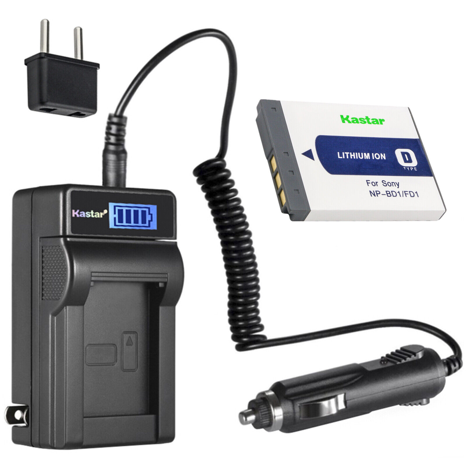 Kastar 1-Pack NP-BD1 Battery and LCD AC Charger Compatible with Sony NP ...