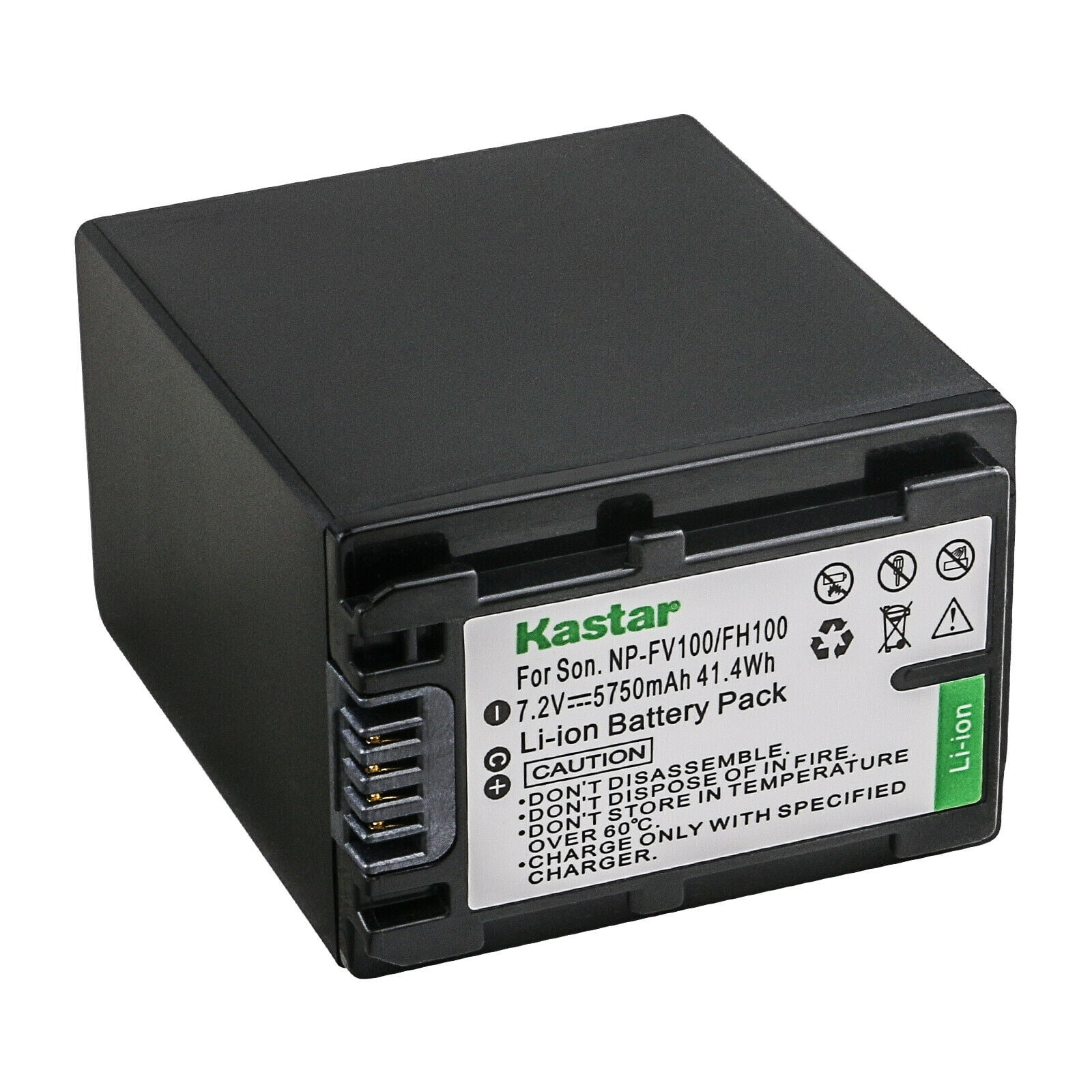 Kastar 1-Pack NP-FV100 Battery 7.2V 5750mAh Replacement for Sony HDR ...