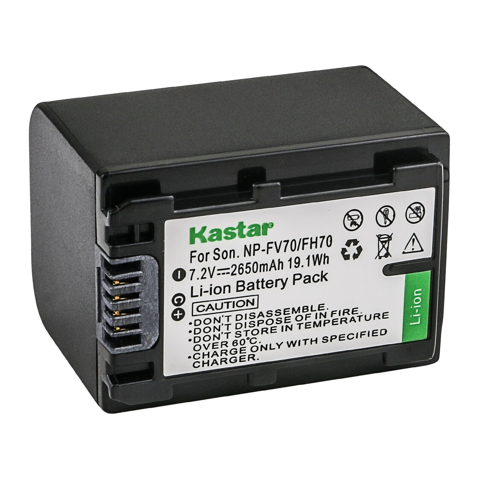 Kastar 1-Pack NP-FV70 Battery Replacement for Sony NP-FV30, NP-FV40, NP-FV50, NP-FV70, NP-FV70A ...