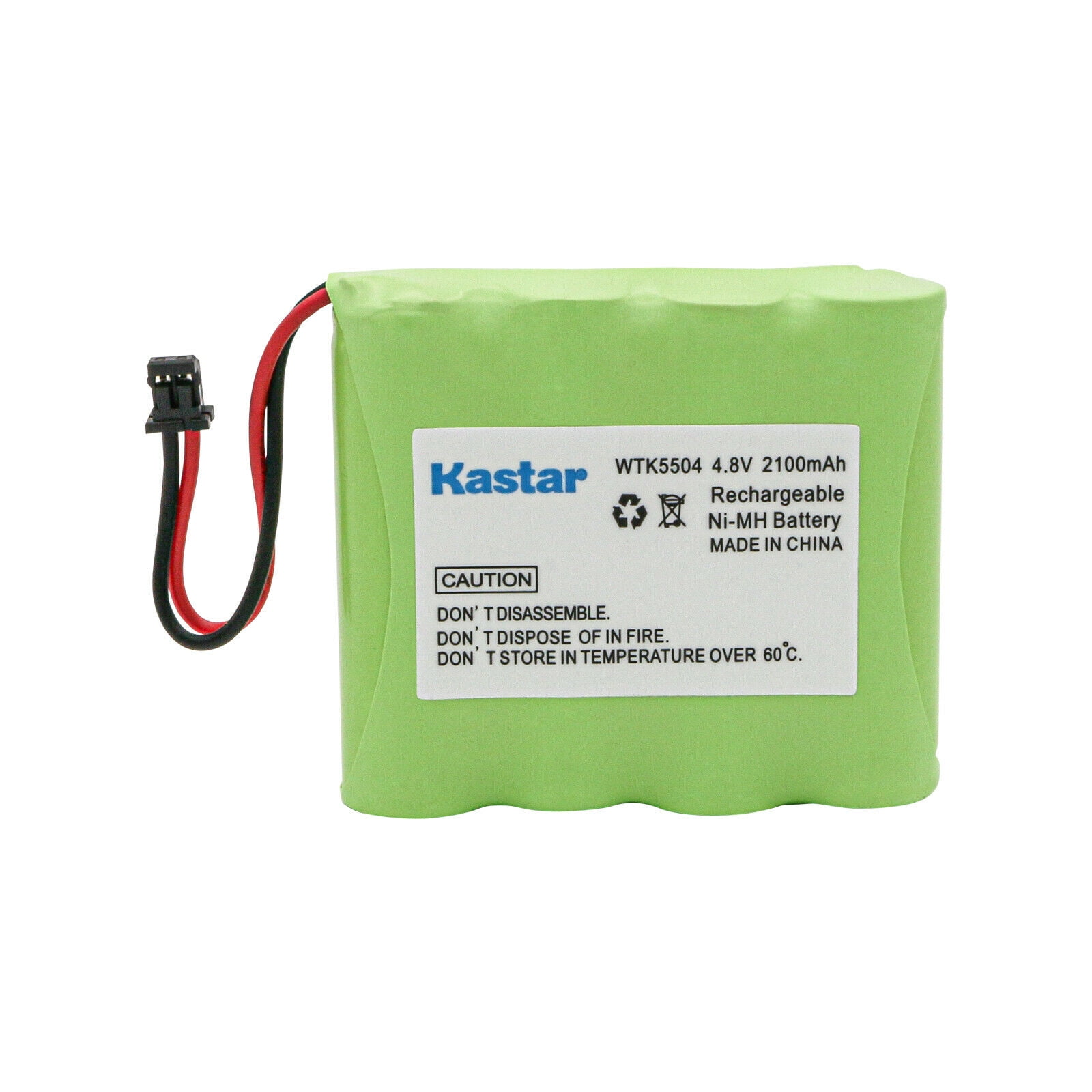 Kastar 1-Pack Ni-MH Battery 4.8V 2100mAh Compatible with DSC BATT2148V ...