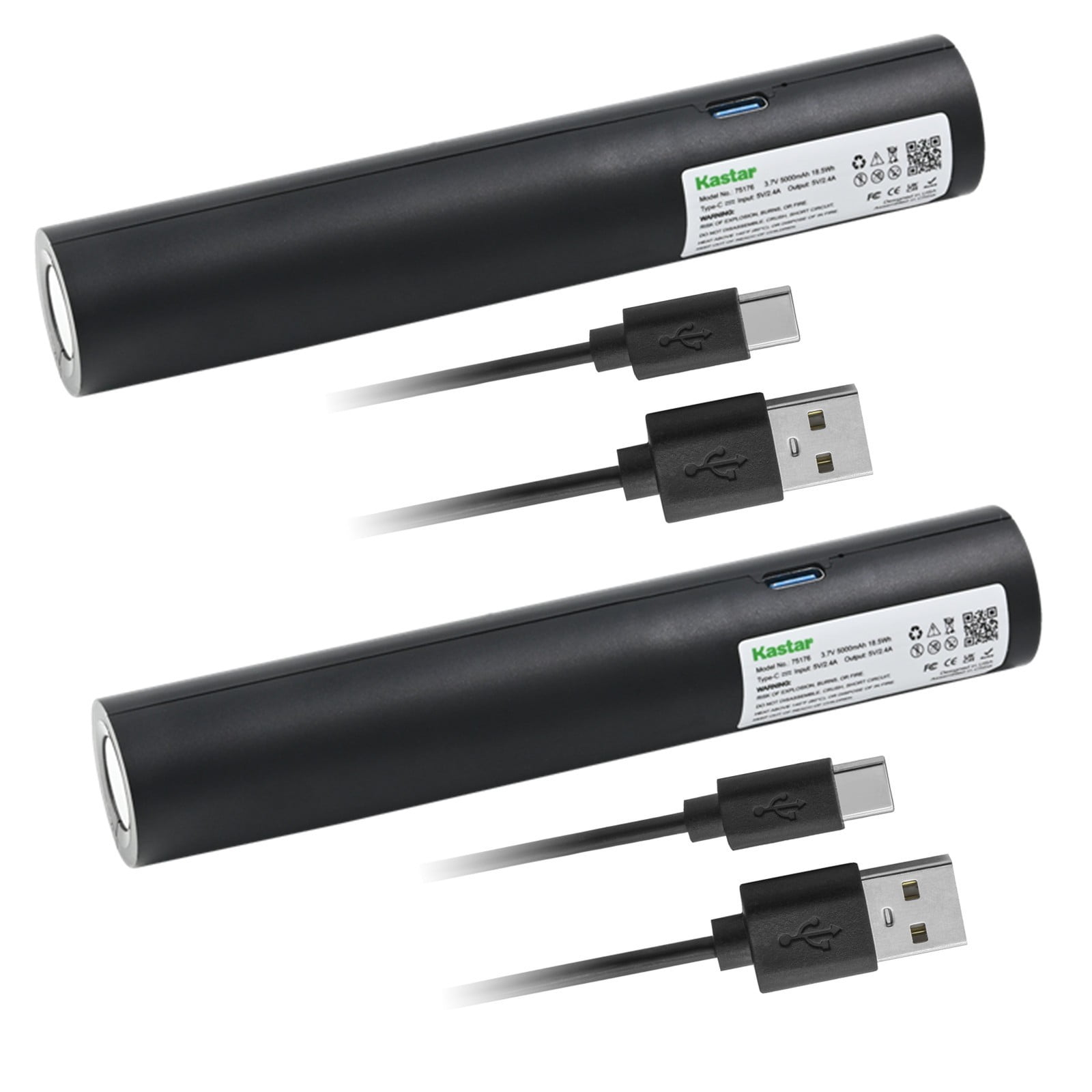 Kastar 2-Pack 5000mAh USB-C Rechargeable 75176 Battery, Compatible with ...