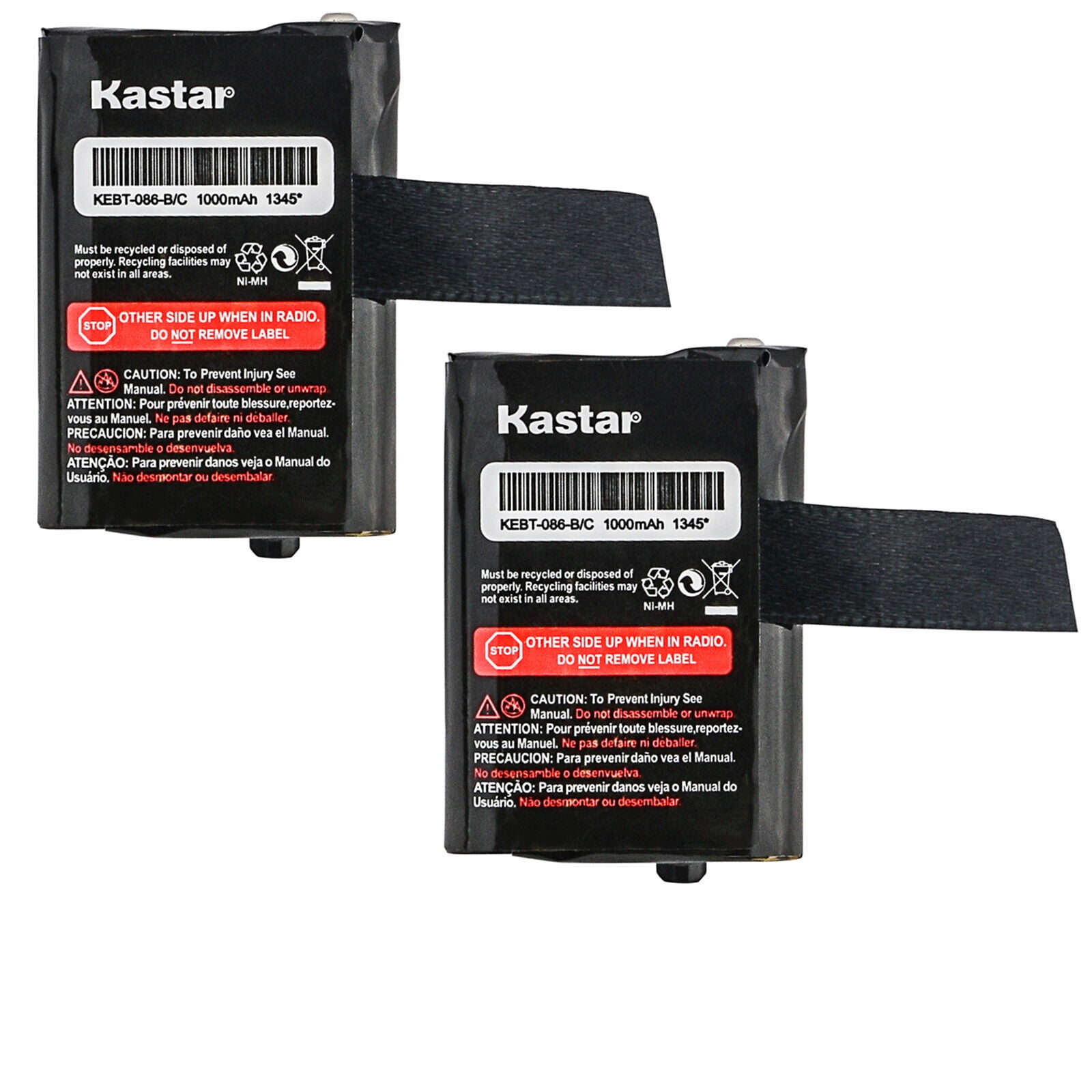 Kastar 2-Pack 53617 KEBT086 Battery Replacement for Motorola Two Way ...