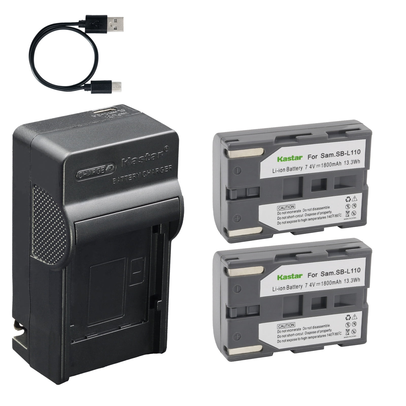 Kastar 2-Pack Battery and AC & USB-C Charger, Compatible with Samsung ...