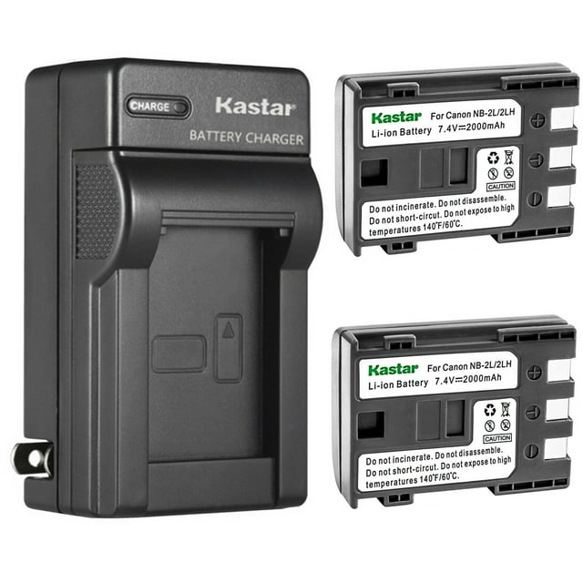 Kastar 2-Pack Battery and AC Wall Charger Replacement for Canon EOS ...