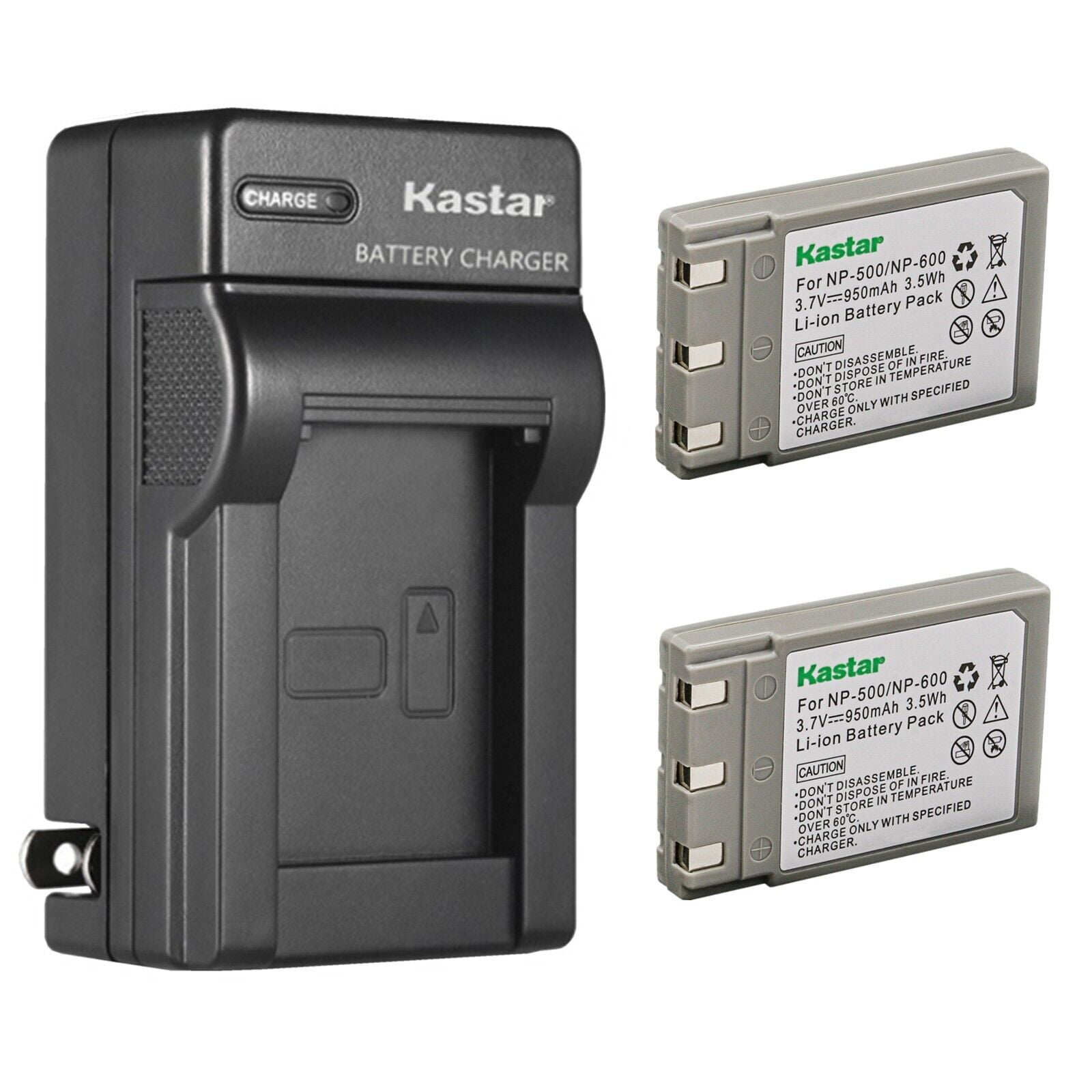Kastar 2-Pack Battery and AC Wall Charger Replacement for Konica DR-LB4 ...