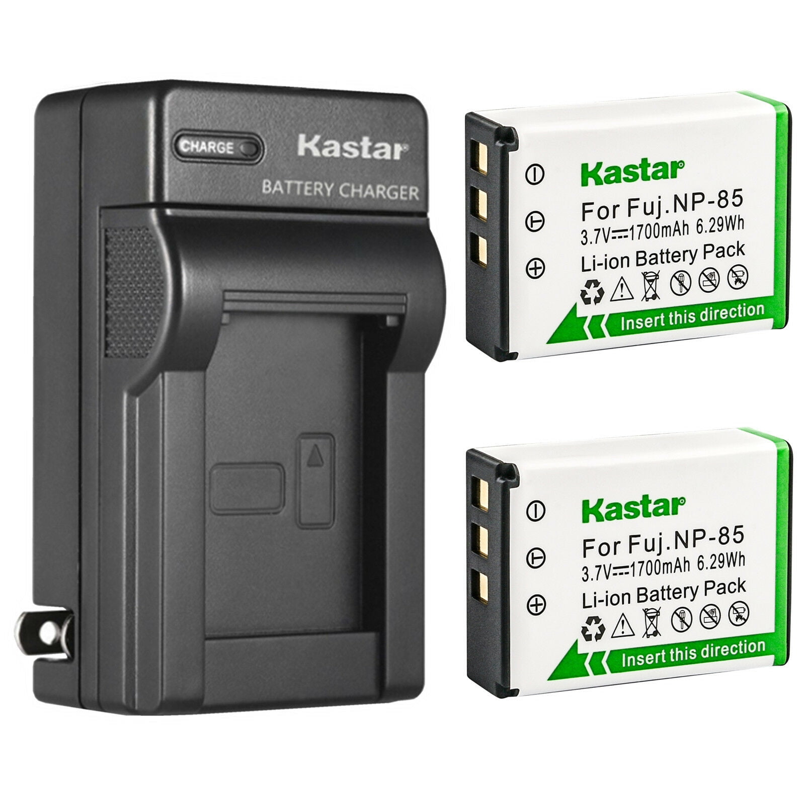 Kastar 2-Pack Battery and AC Wall Charger Replacement for Toshiba ...