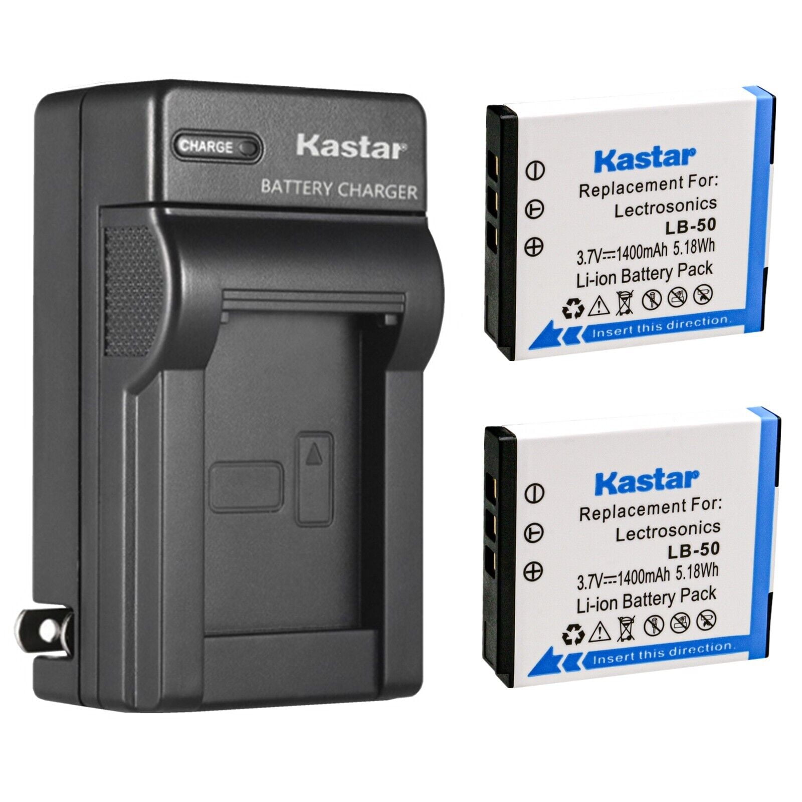 Kastar 2-Pack Battery LB-50 and AC Wall Charger Replacement for ...