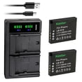 Kastar 2-Pack LB-015 Lithium-ion Battery, LTD2 USB Charger, Kokad ...