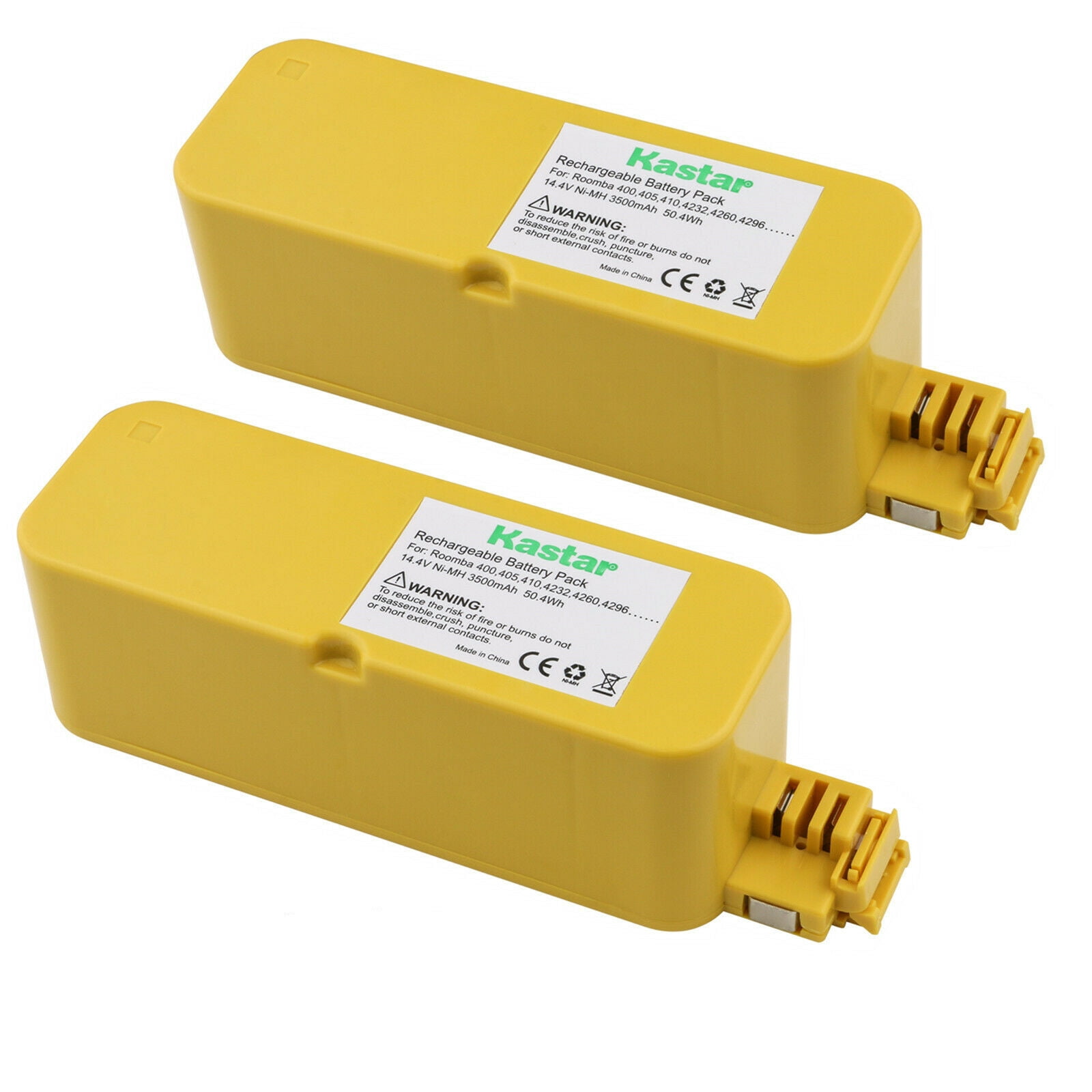 Kastar 2 Pack Battery, Ni-MH 14.4V 3500mAh, Replacement for iRobot ...