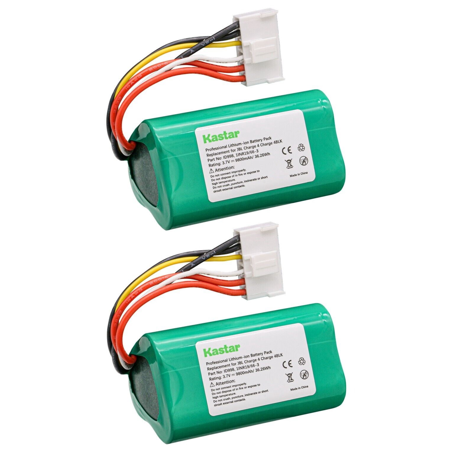 Kastar 2-Pack Battery Replacement for JBL Charge 4, JBL Charge 4J, JBL ...