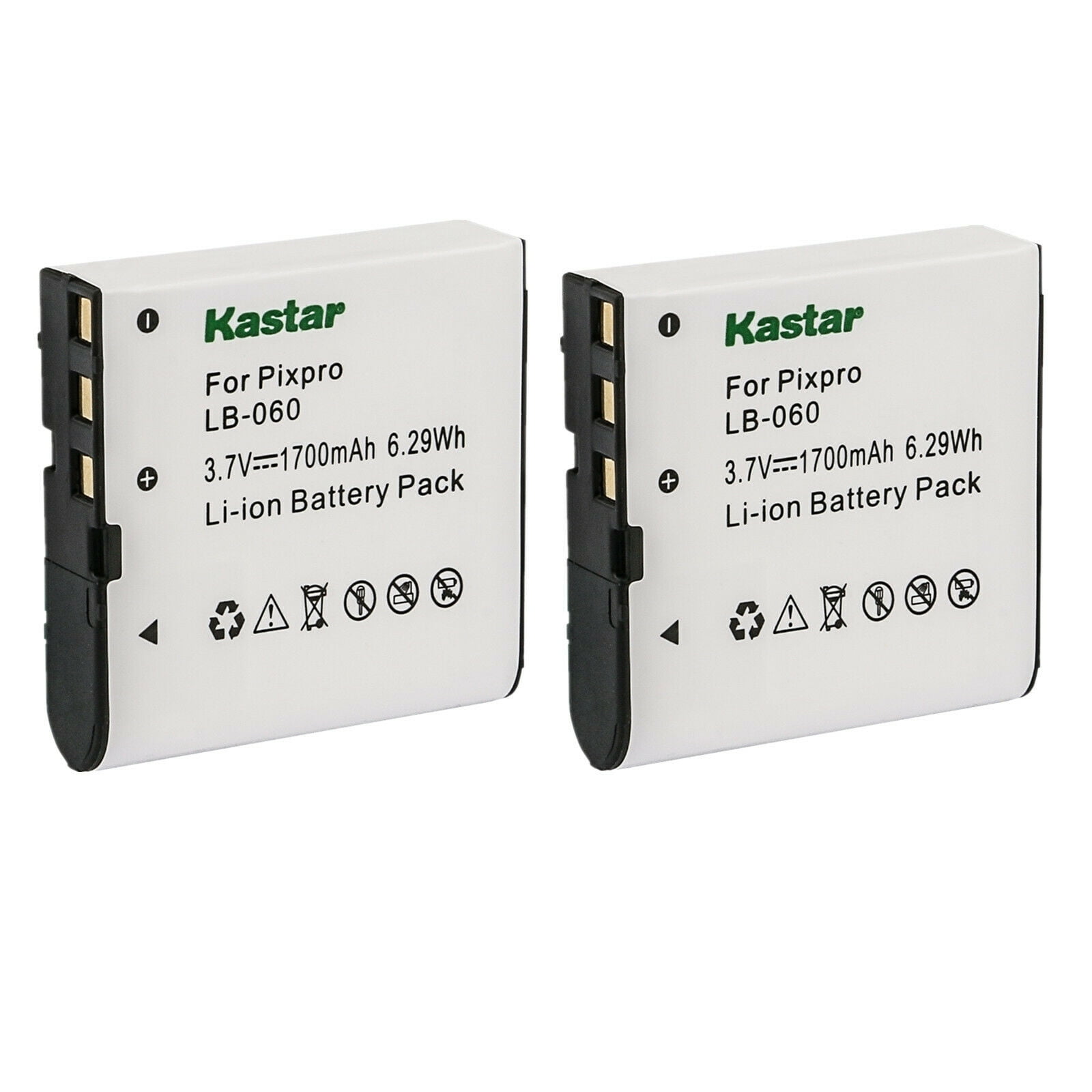 Kastar 2-Pack Rechargeable Lithium-Ion Battery for Kodak and Minolta ...