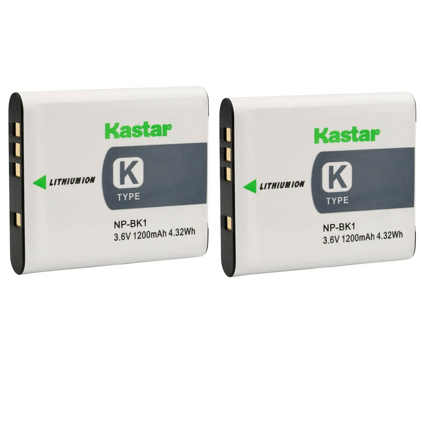 Kastar 2-Pack Sony NP-BK1 Replacement Battery, BC-CSK Charger, Cyber ...