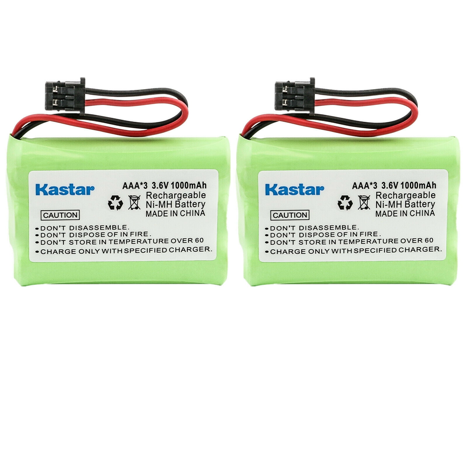 Kastar 2-Pack Battery Replacement for Uniden DCT737 DCT738 DCT738-3 ...