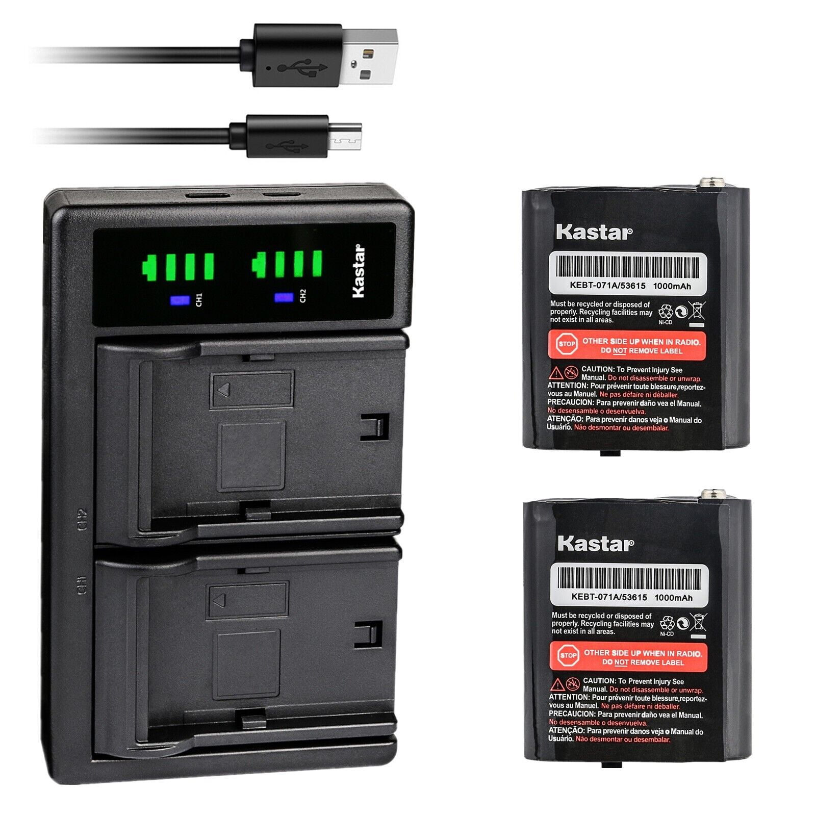 Kastar 2-Pack Battery and Smart Dual Charger Replacement for Motorola ...
