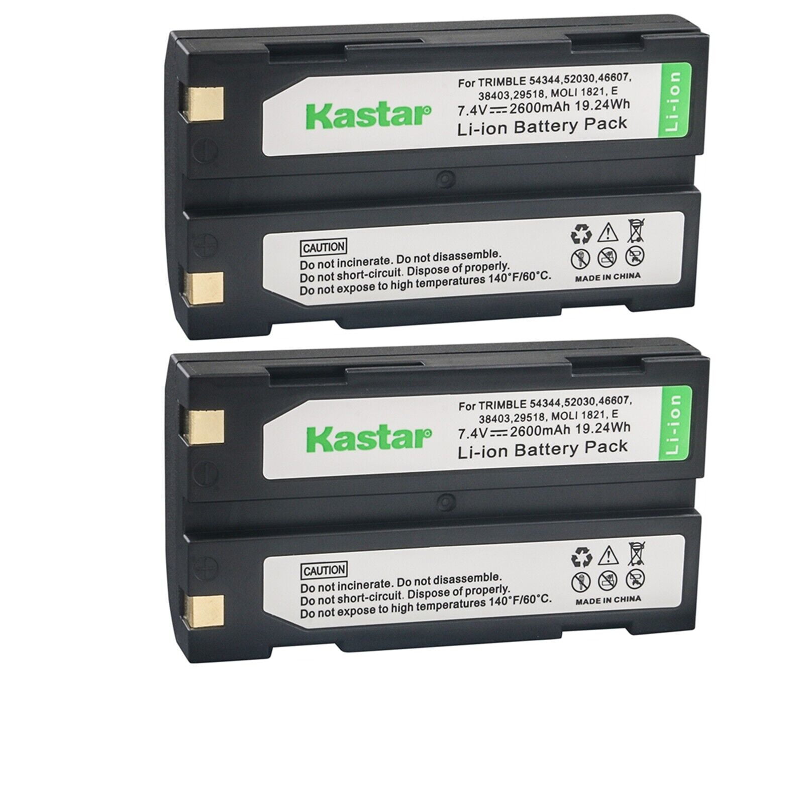 Kastar 2-Pack D-Li1 Battery Replacement for Spectra Precision 92670-10, Spectra Precision SP60 ...