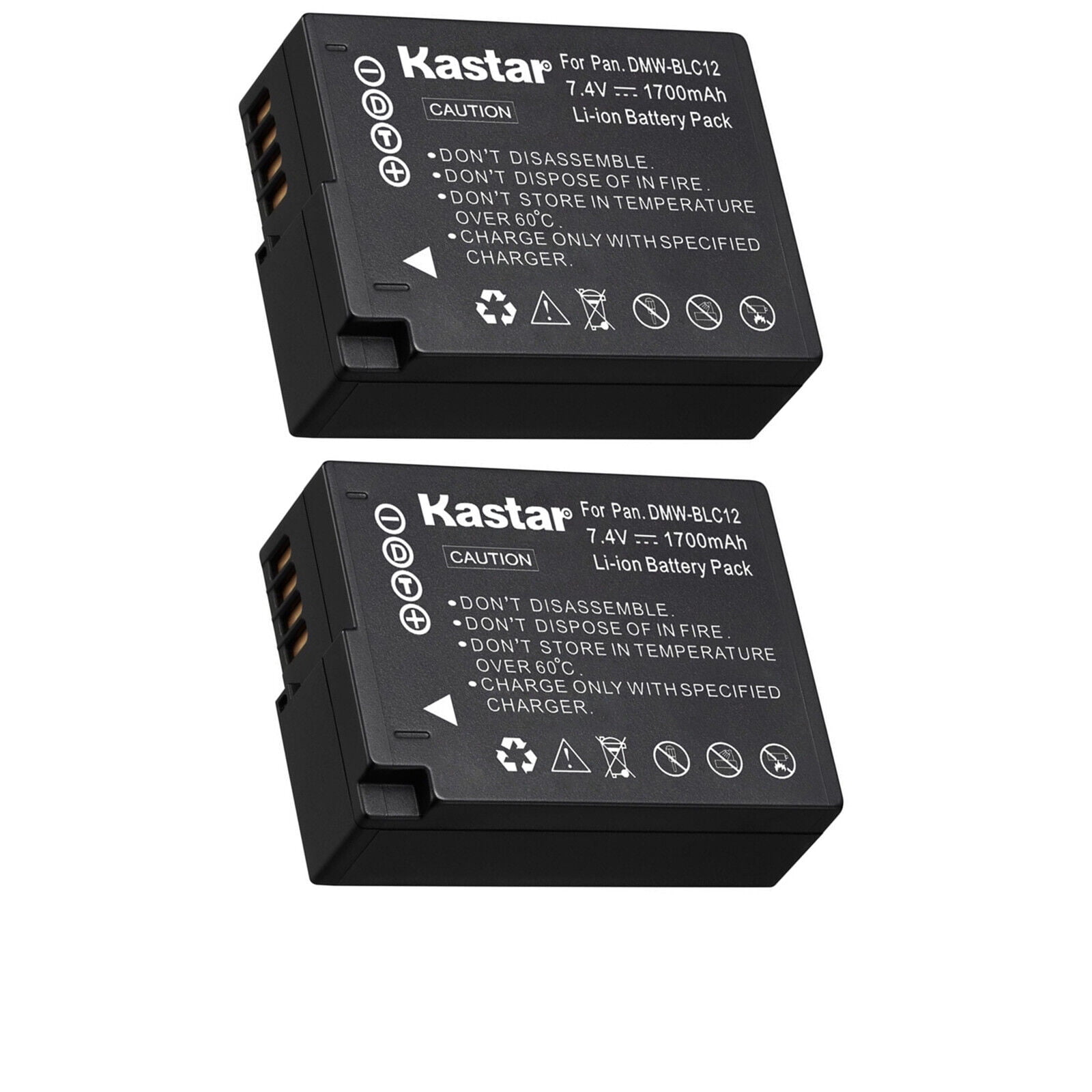 Kastar 2-Pack DMW-BLC12 Battery Replacement for Panasonic Lumix DMC-GX8 DMC-GX8KBODY, Lumix DMC ...