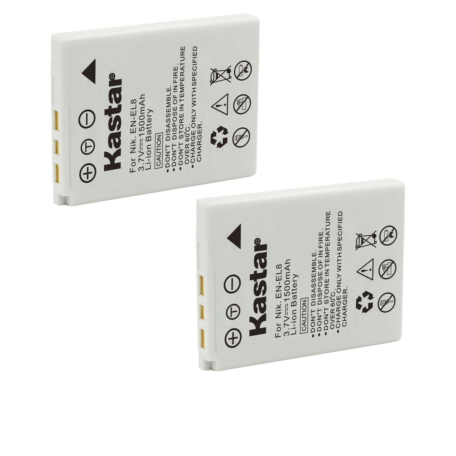 Kastar 2-Pack EN-EL8 Battery Replacement for Nikon Cool-Station MV-11, Cool-Station MV-12 ...
