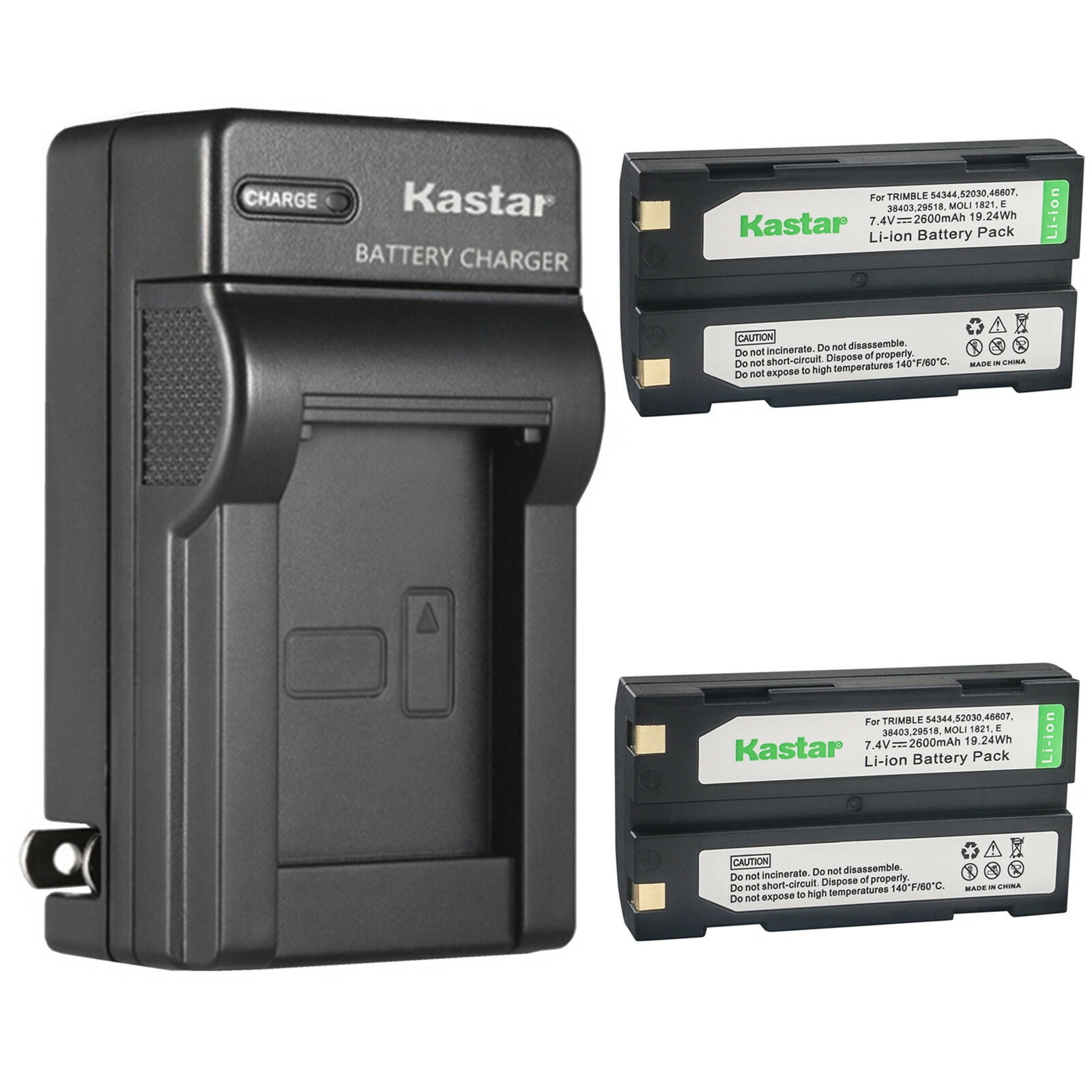 Kastar 2-Pack Ei-D-Li1 Battery and AC Wall Charger Replacement for ...