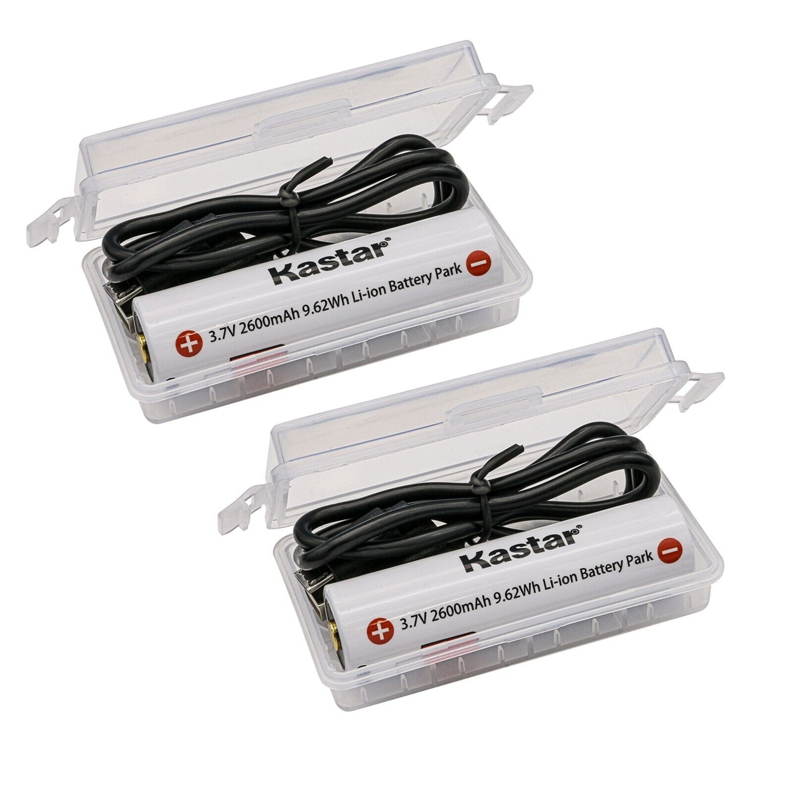 Kastar 2-Pack Lithium Ion Battery 3.7V 2600mAh Replacement for ProTac ...