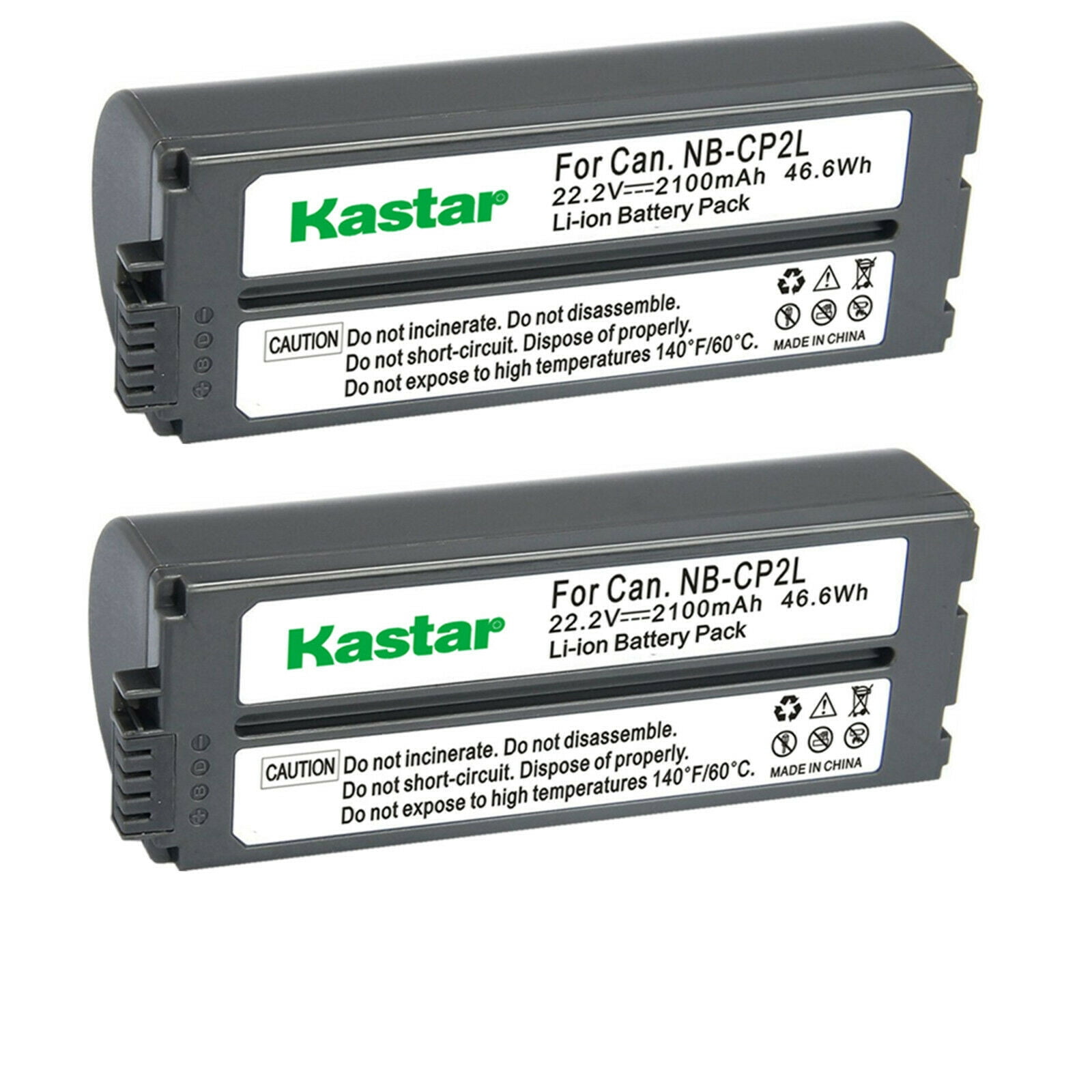 Kastar 2-Pack NB-CP2L Battery 22.2V 2100mAh Replacement for Canon ...