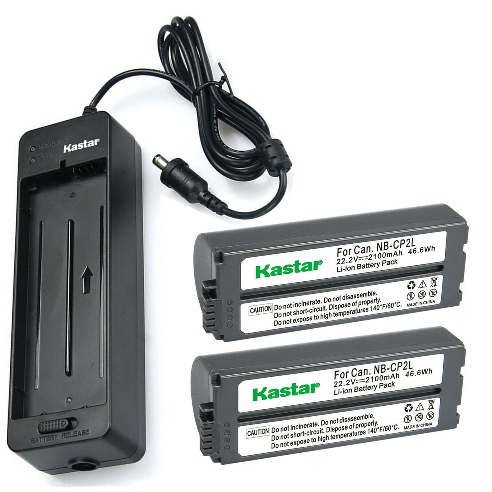 Kastar 2-Pack NB-CP2L Gray Battery and CG-CP200 Charger Compatible with ...