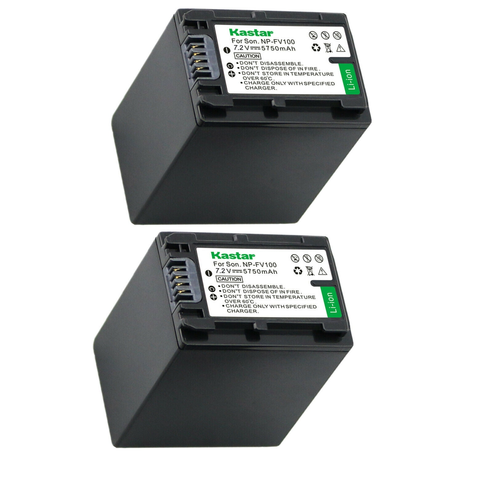 Kastar 2-Pack NP-FH100 Battery Replacement for Sony DCR-SR36, DCR-SR37, DCR-SR38, DCR-SR40, DCR ...