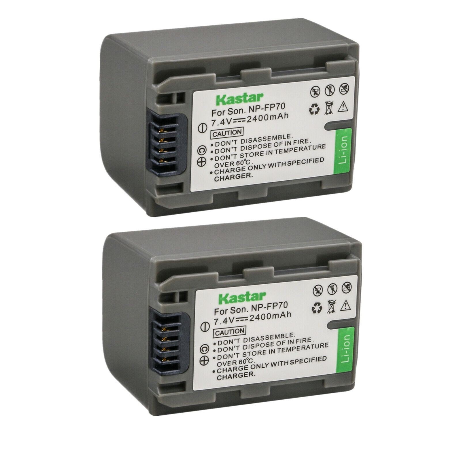 Kastar 2-Pack NP-FP70 / NP-FP71 Battery Replacement for Sony DCR-HC85 ...