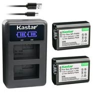 Kastar 3-Pack NP-F570 Battery and LED2 USB Charger Compatible with Sony CCD-TR18 CCD-TR2 CCD ...
