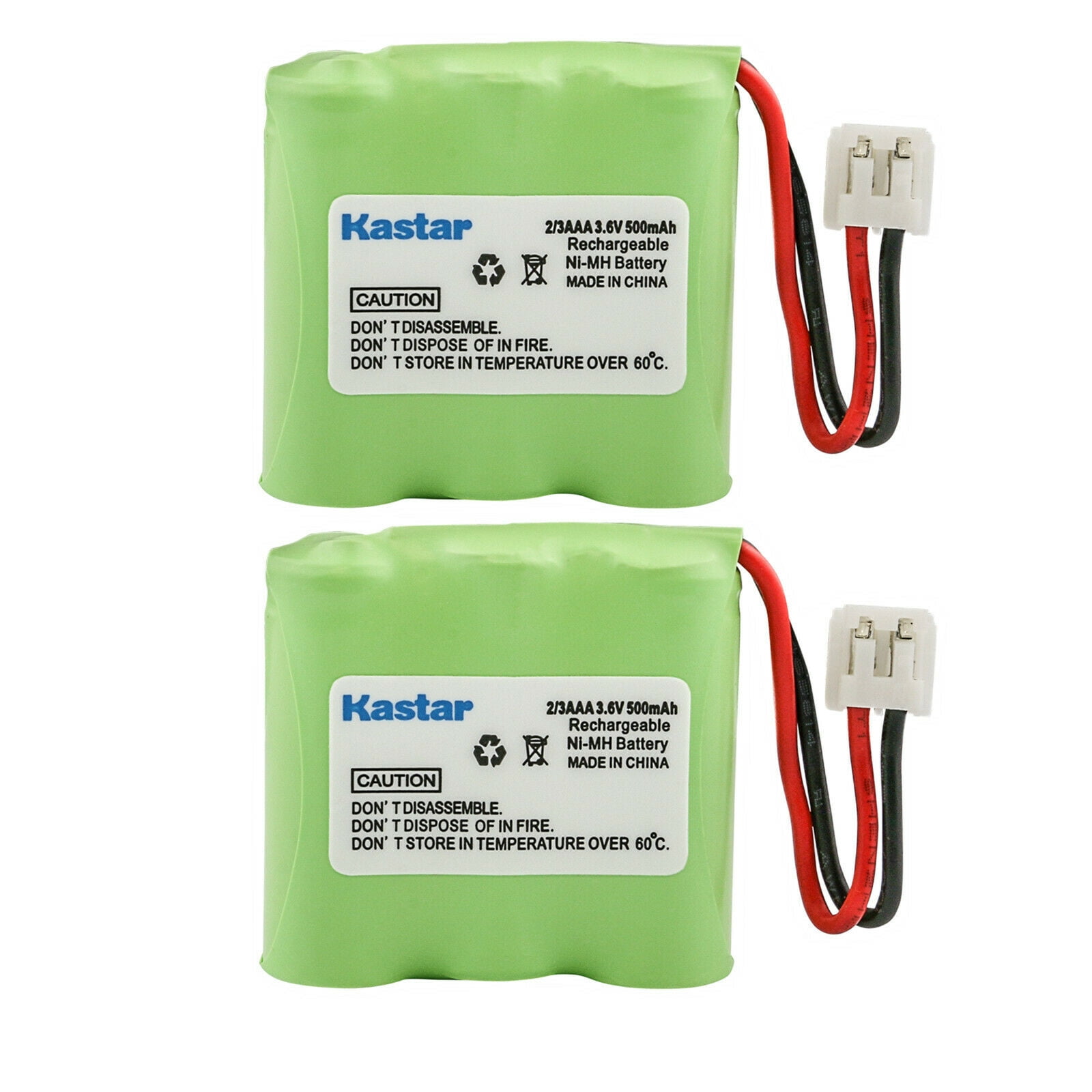 Kastar 2-Pack Ni-MH Battery 3.6V 500mAh Replacement for Siemens A49 ...