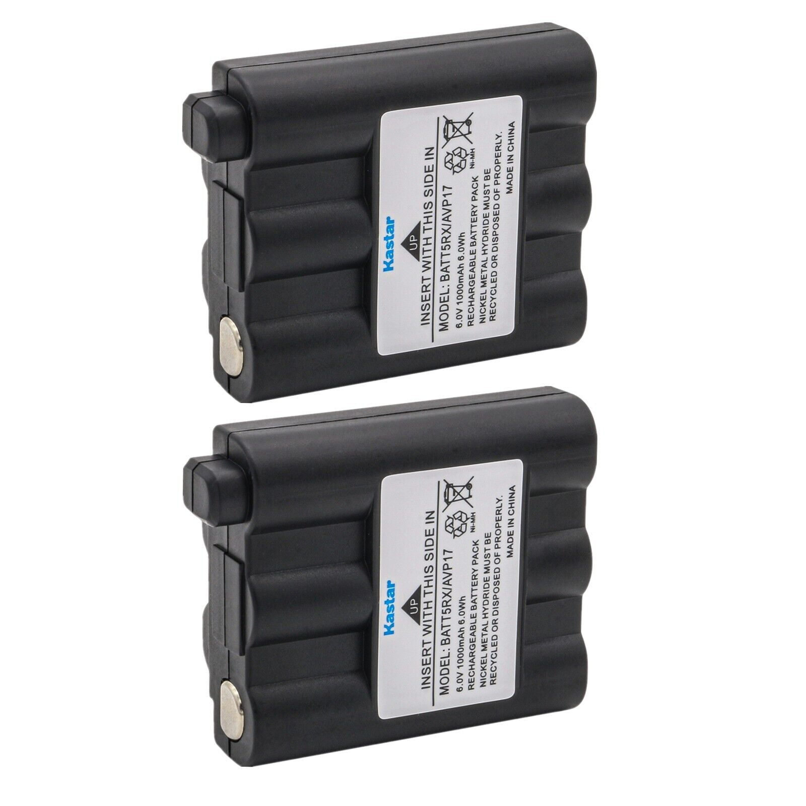 Kastar 2-Pack Rechargeable Ni-MH Battery 6.0V 1000mAh Compatible with ...