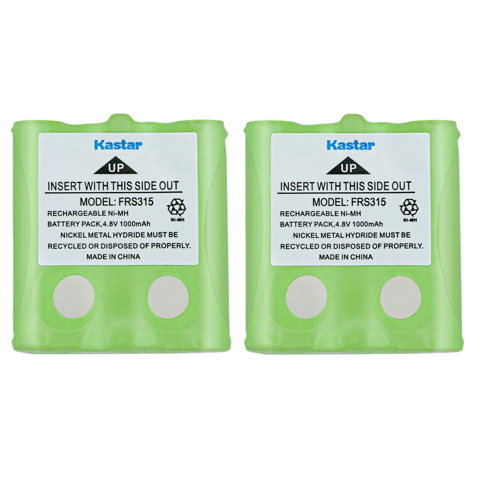 Kastar 2-Pack Two-Way Radio Battery 4.8V 1000mAh Replacement for Maxxon ...