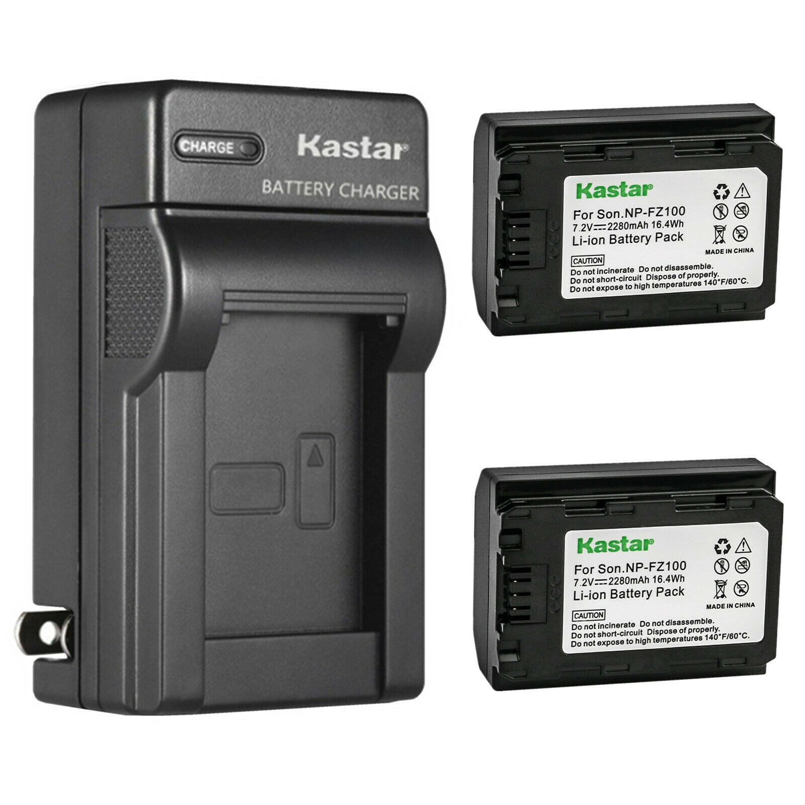 Kastar 2x Battery and AC Wall Charger Replacement for Sony Alpha 9 α9 ...