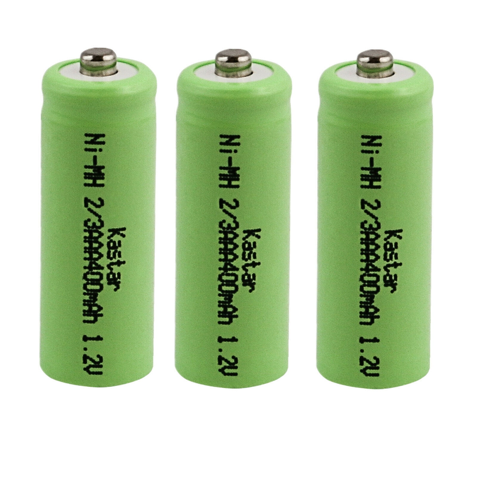 Kastar 3-Pack 2/3AAA 1.2V Ni-MH Button Top Battery Replacement for ...