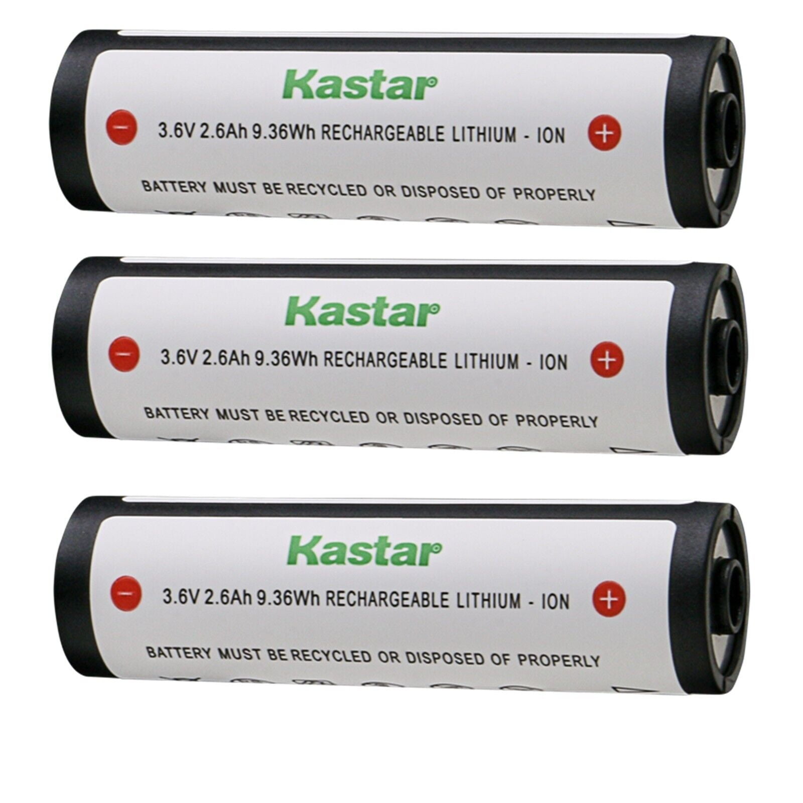 Kastar 3-Pack 3.7V 2.6Ah 74175 Lithium-ion Battery Compatible with ...