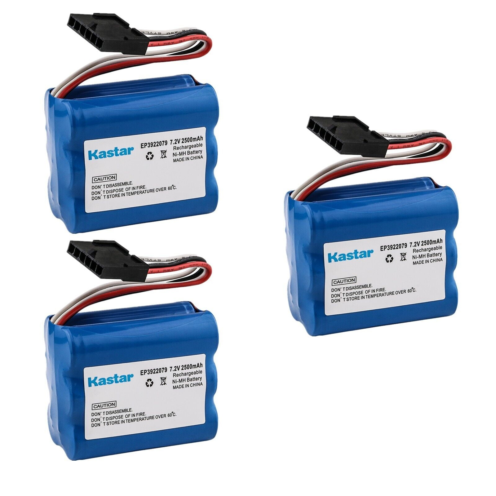 Kastar 3-Pack 7.2V 2500mAh Ni-MH Battery Compatible with Keeler ...