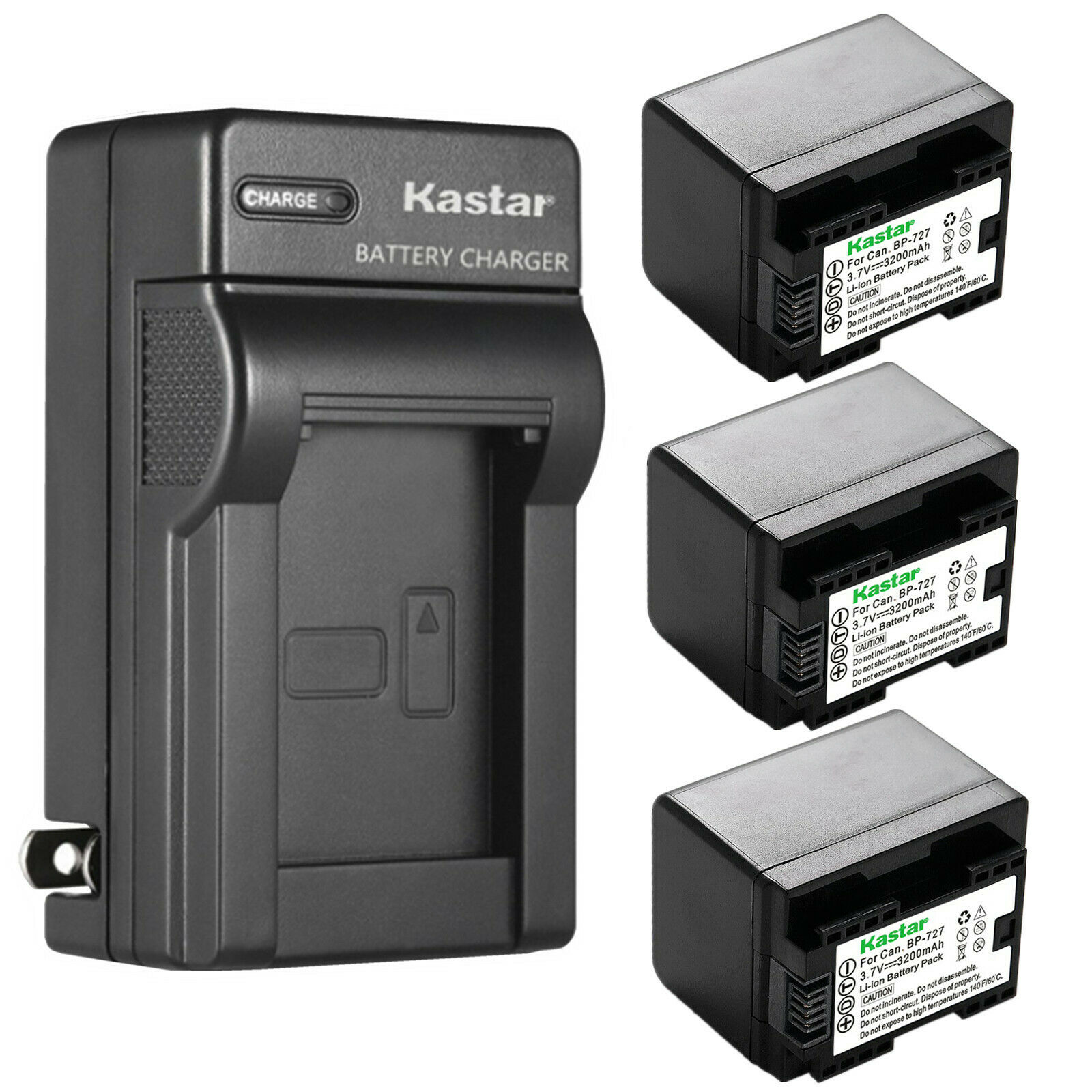 Kastar 3-Pack BP-727 BP727 Battery and AC Wall Charger Compatible with ...