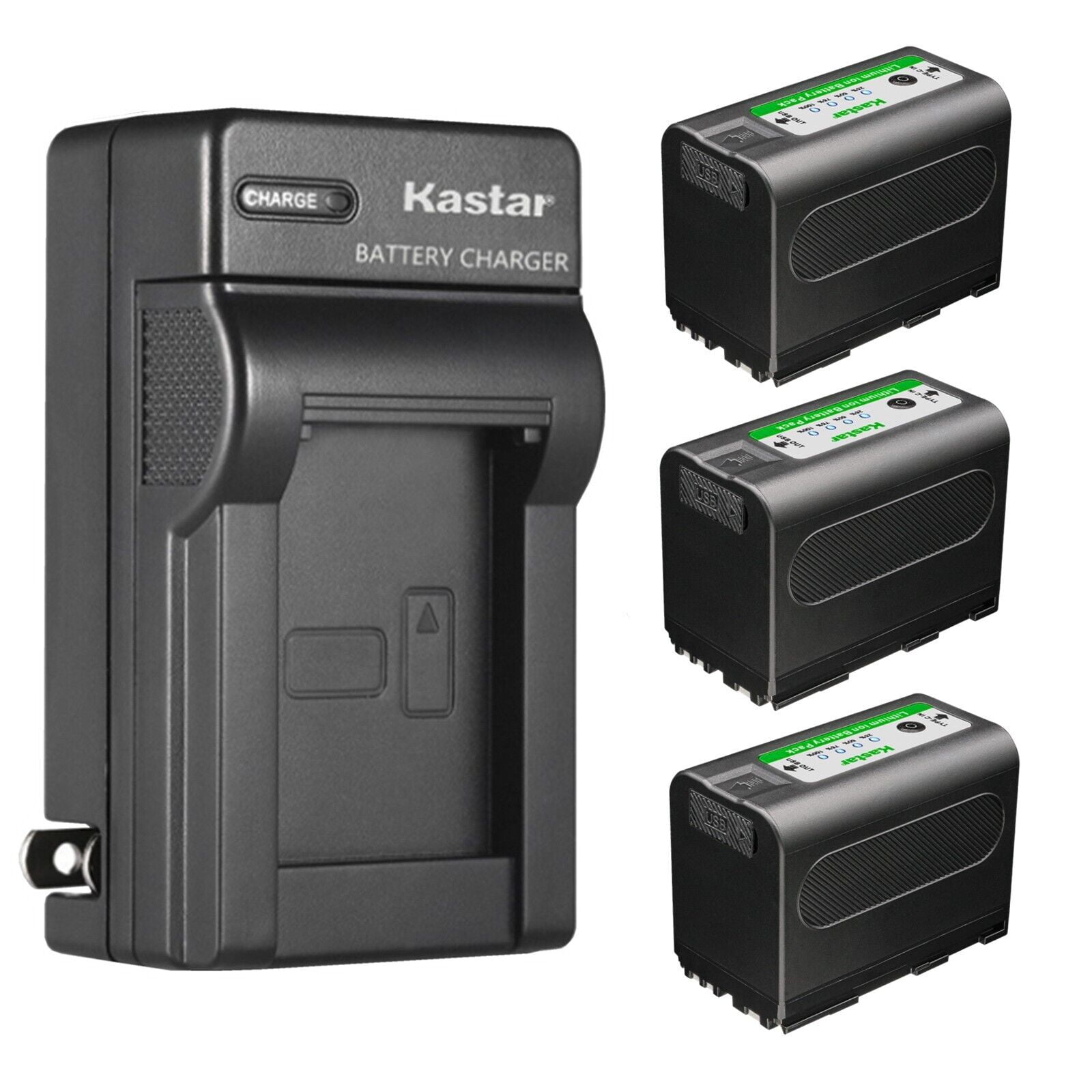 Kastar 3-Pack BP-950GEXP Type-C Battery 7.4V 7000mAh and AC Wall Charger Compatible with Canon ...