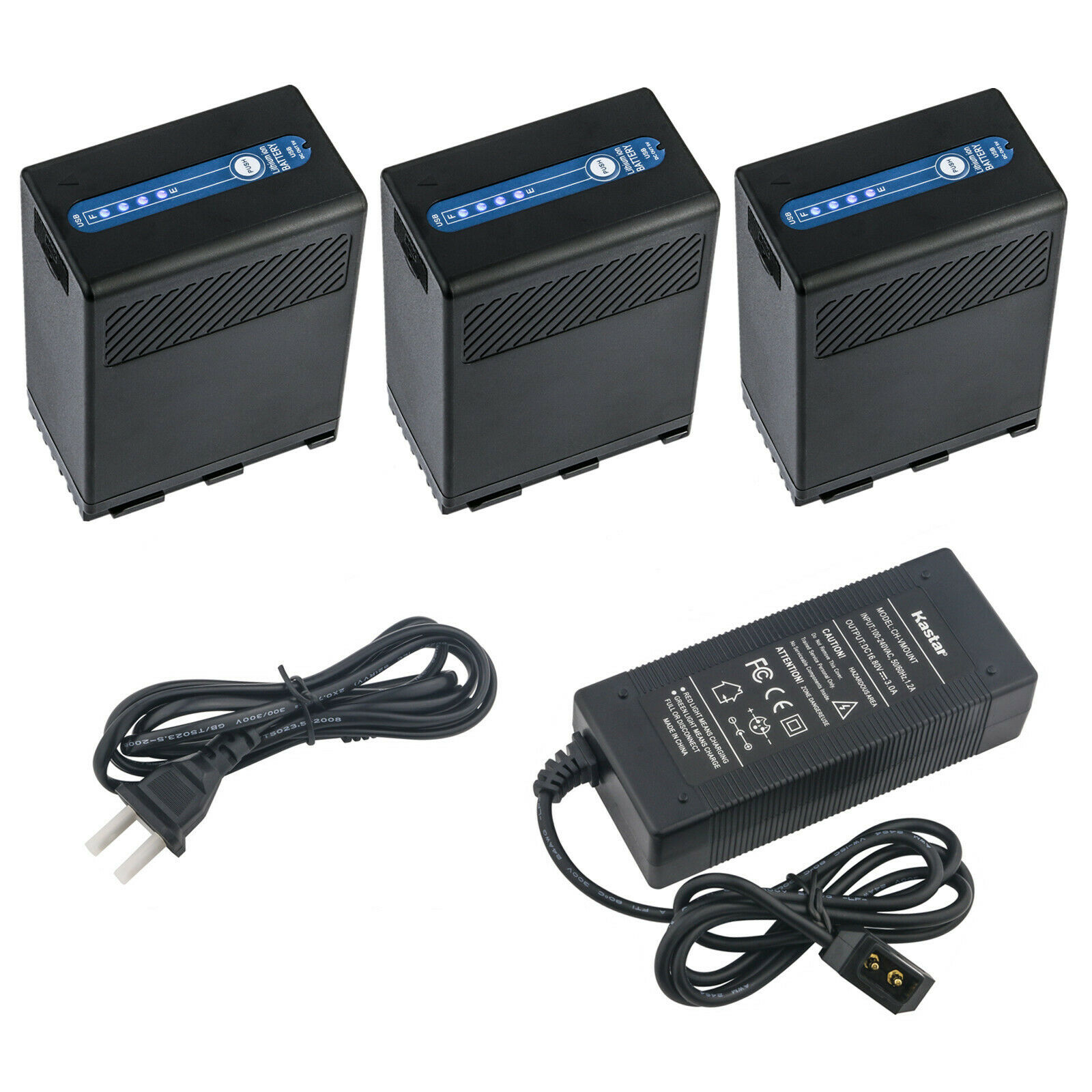 Kastar 3-Pack BP-A68 Battery and D-Tap Fast Charger Compatible with Canon EOS C220B PL Mount 4K ...