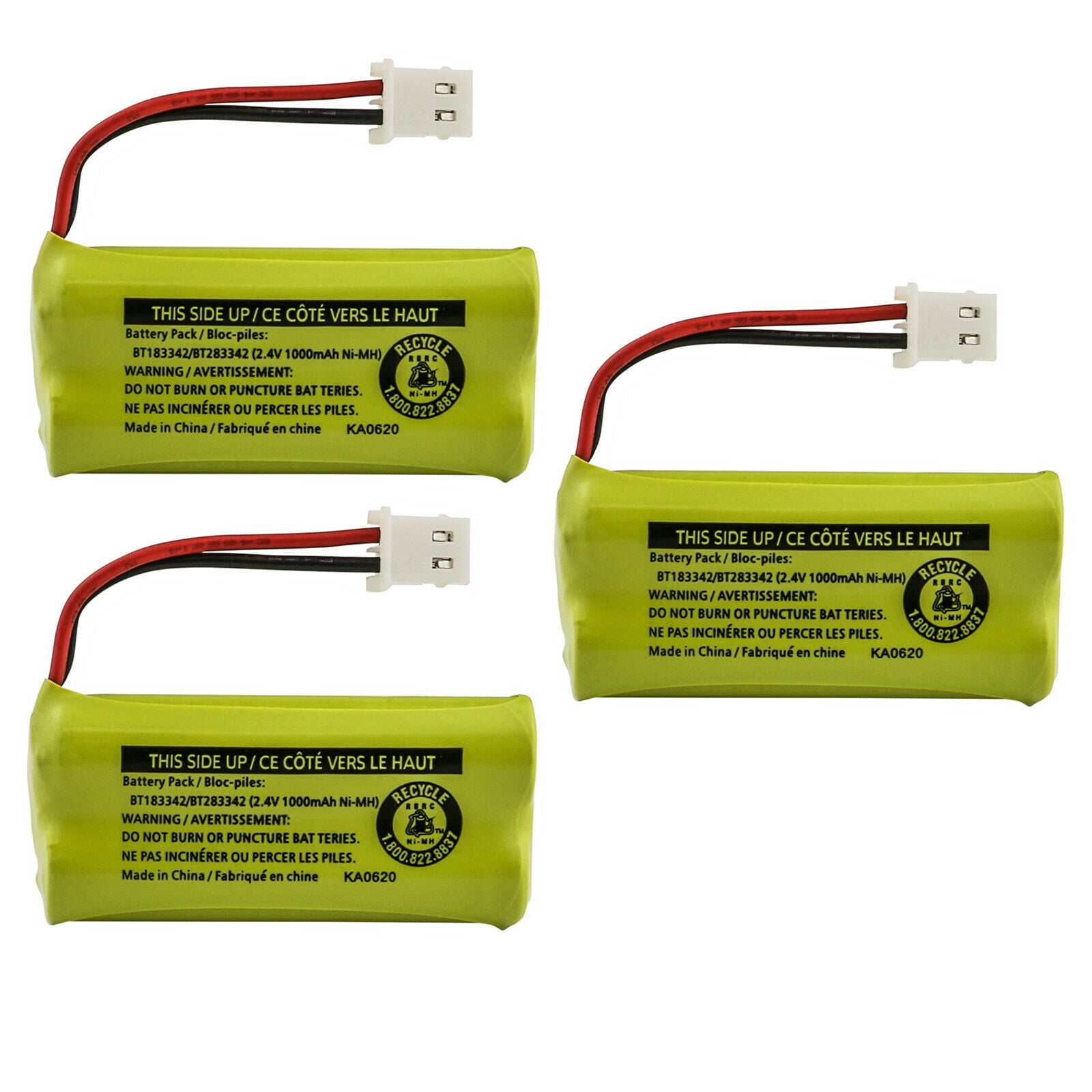 Kastar 3-Pack BT183342 / BT283342 Battery Replacement for GE 30522EE1 ...