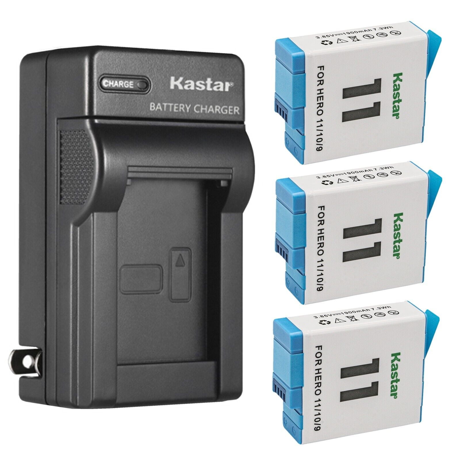 Kastar 3-Pack Battery and AC Wall Charger Replacement for GoPro ADDBD ...
