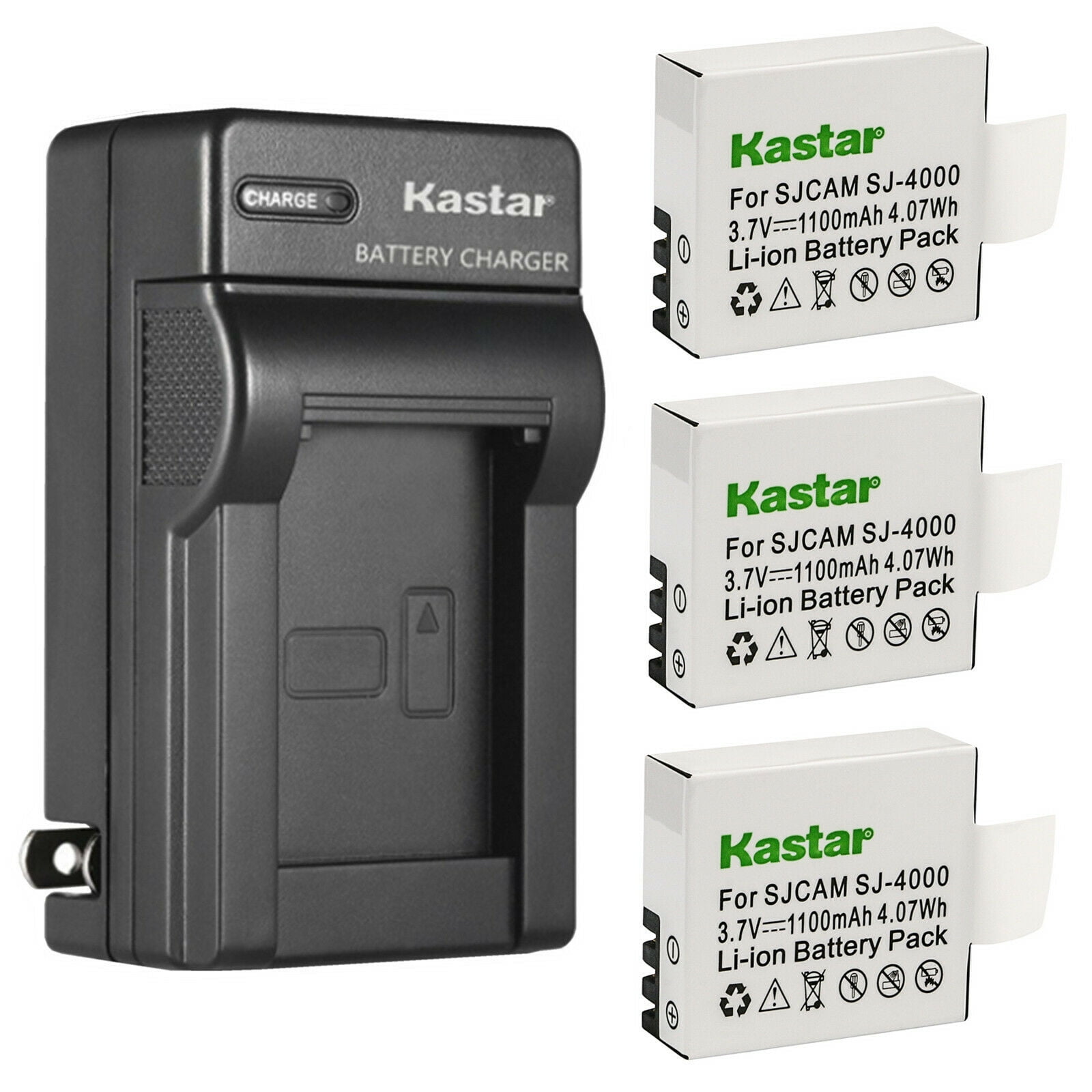 Kastar 3-Pack Battery and AC Wall Charger Replacement for PG1050, PG900 ...
