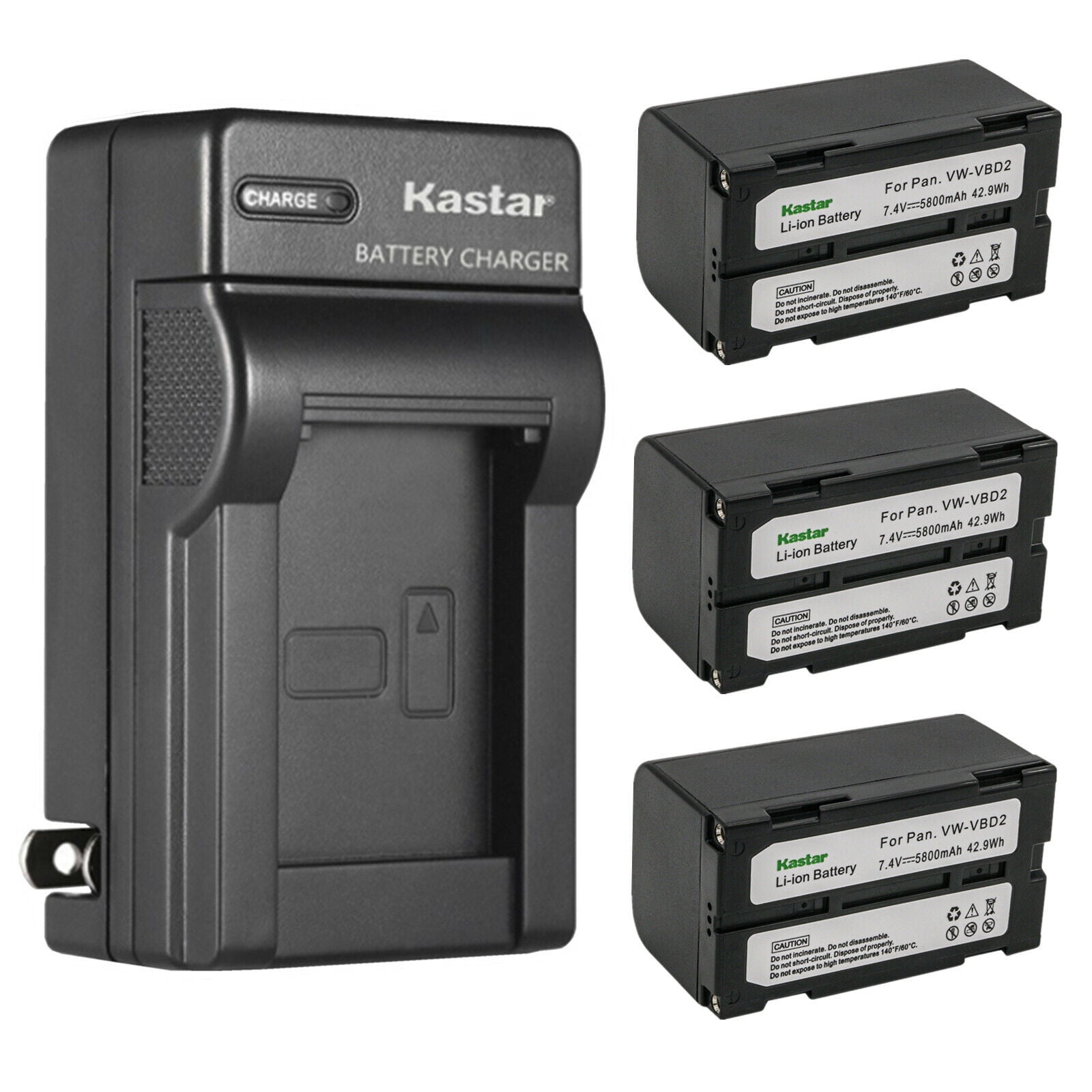 Kastar 3-Pack Battery and AC Wall Charger Replacement for Sokkia ...