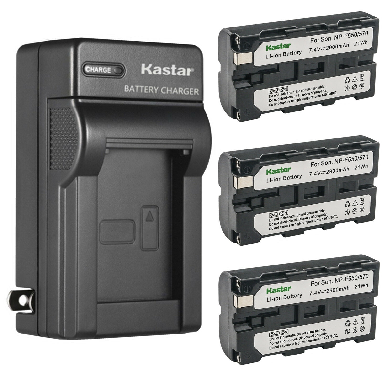 Kastar 3-Pack Battery and AC Wall Charger Replacement for Sony CCD ...