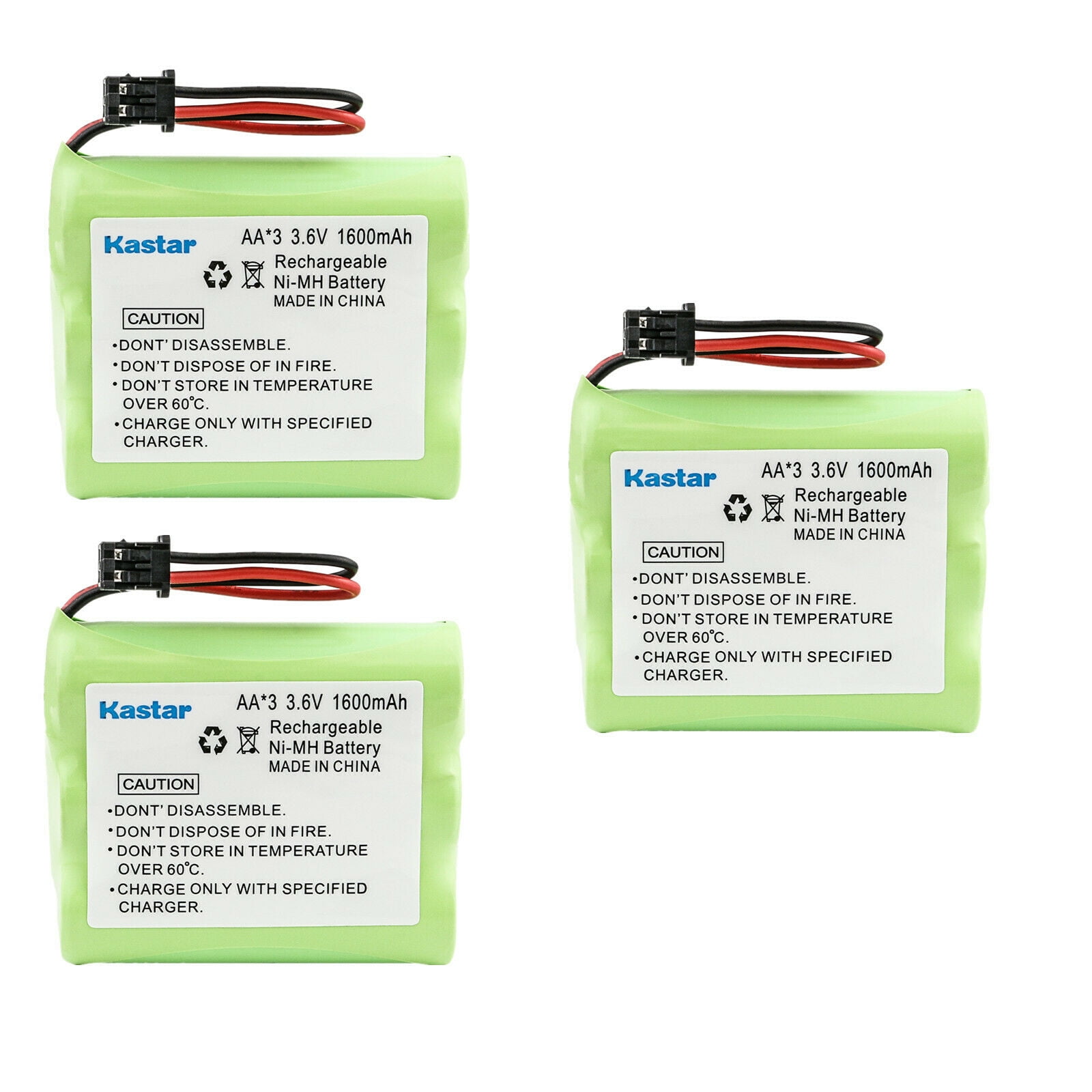 Kastar 3-Pack Battery Replacement for Toshiba TBR-8000 TRB-1981 BT-311 ...