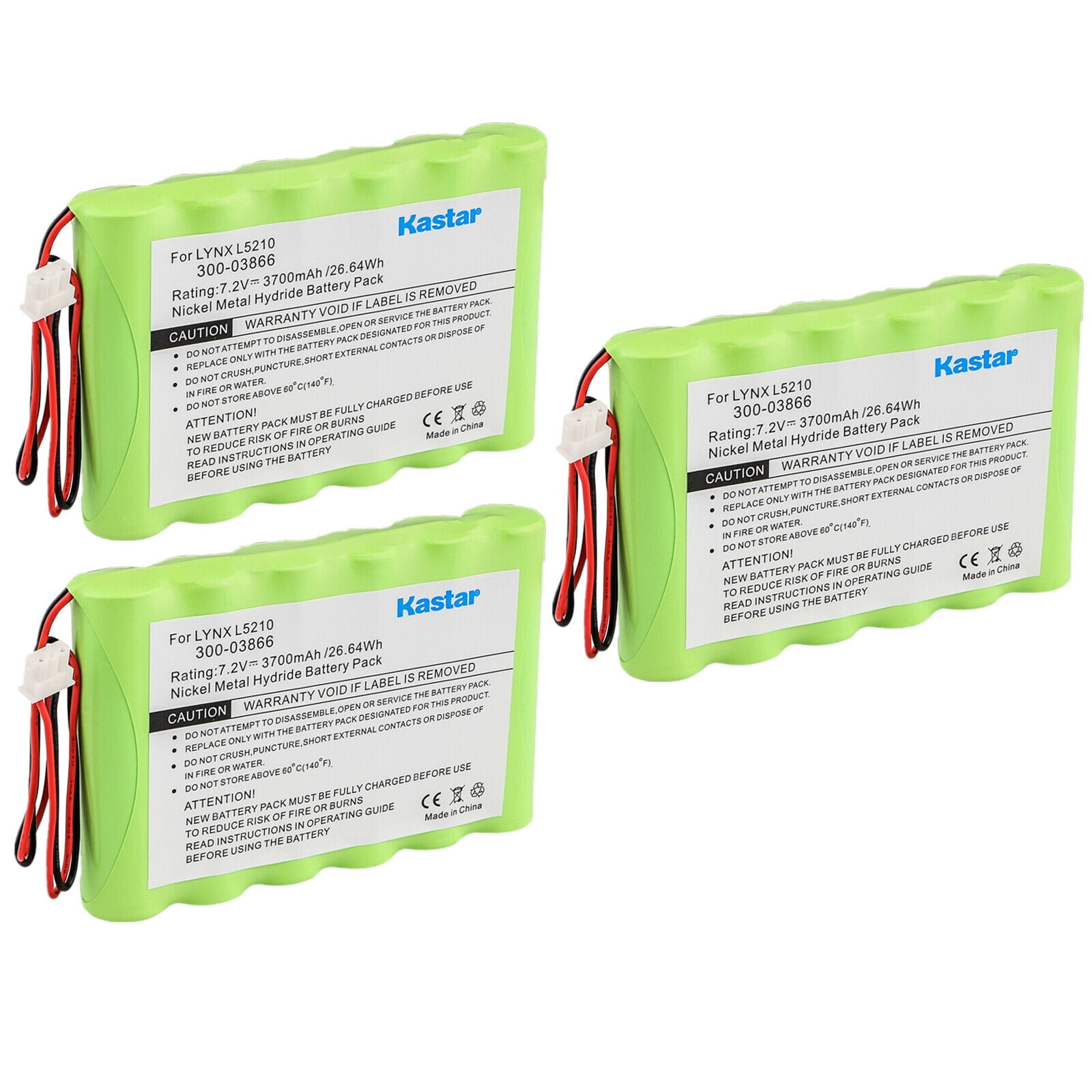 Kastar 3-Pack Battery Replacement for Honeywell 300-03866, Honeywell ...