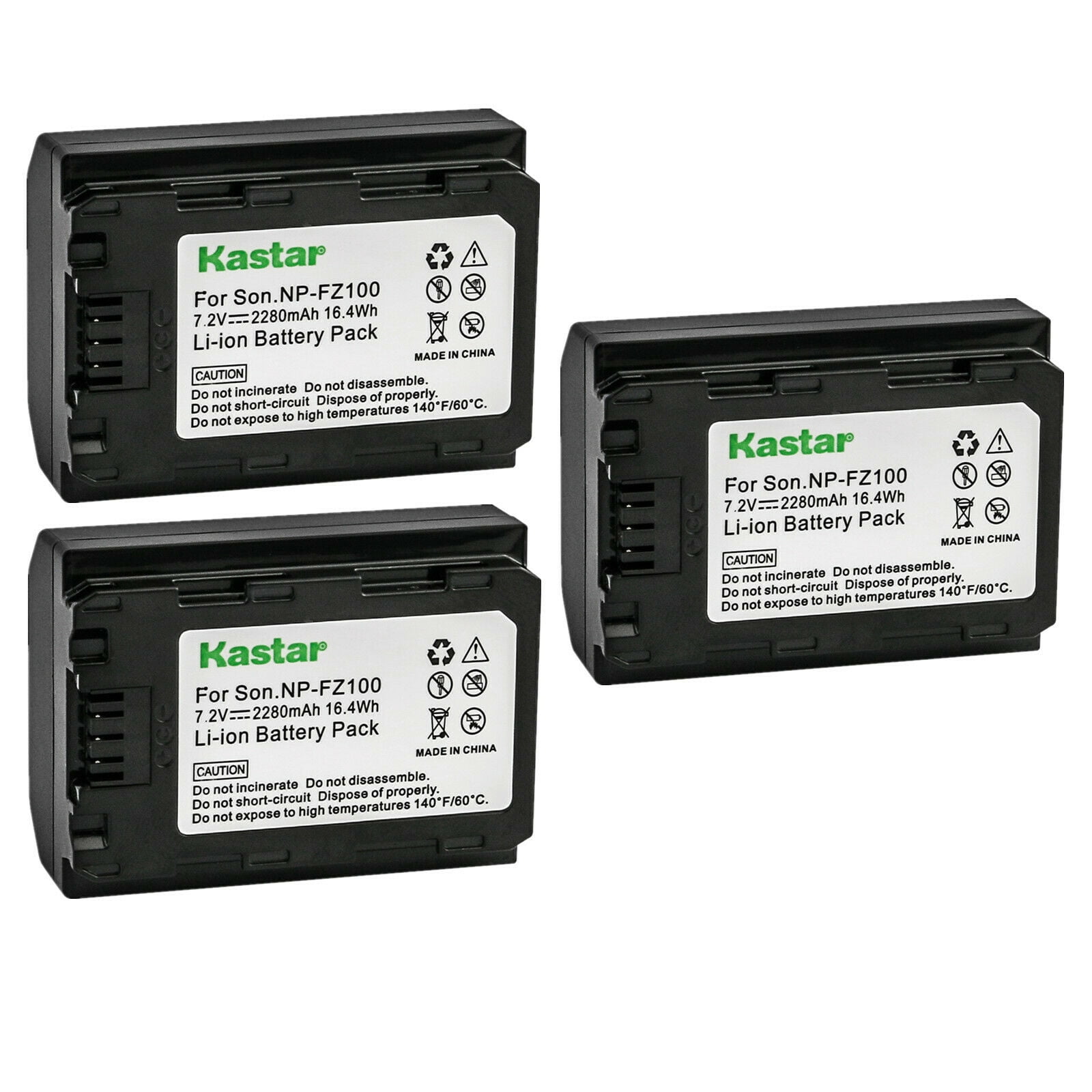 Kastar 3-Pack Battery Replacement for Sony Alpha 9 α9, Sony Alpha A9 ...