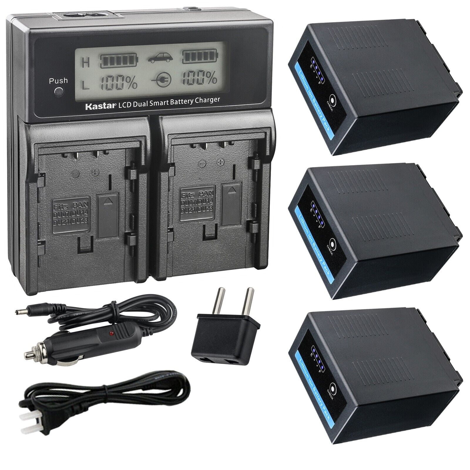 Kastar 3-Pack CGR-D54 Pro Battery and CH04 Fast Charger Compatible with ...