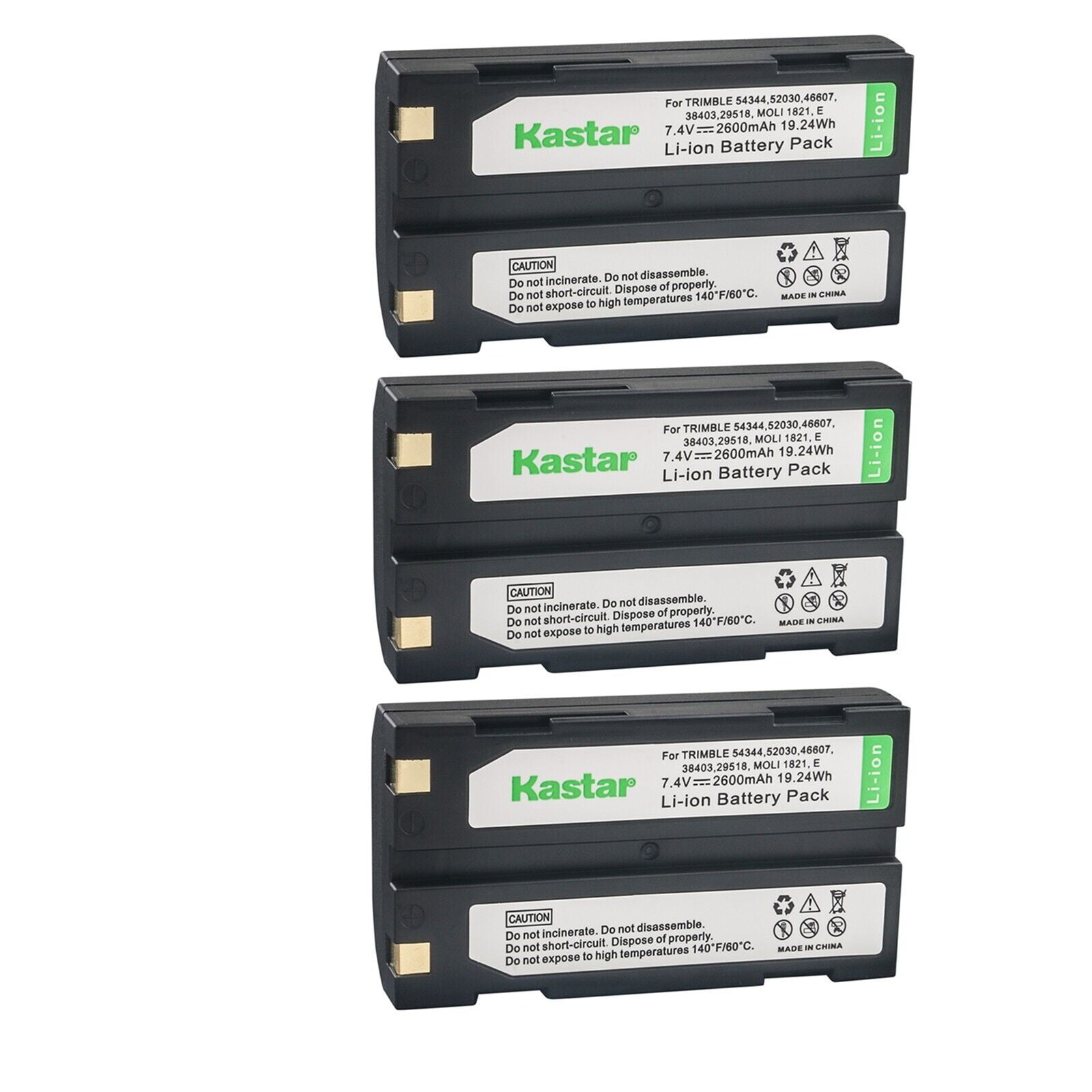 Kastar 3-Pack D-Li1 Battery Replacement for Smiths Medical BCI 8400 ...