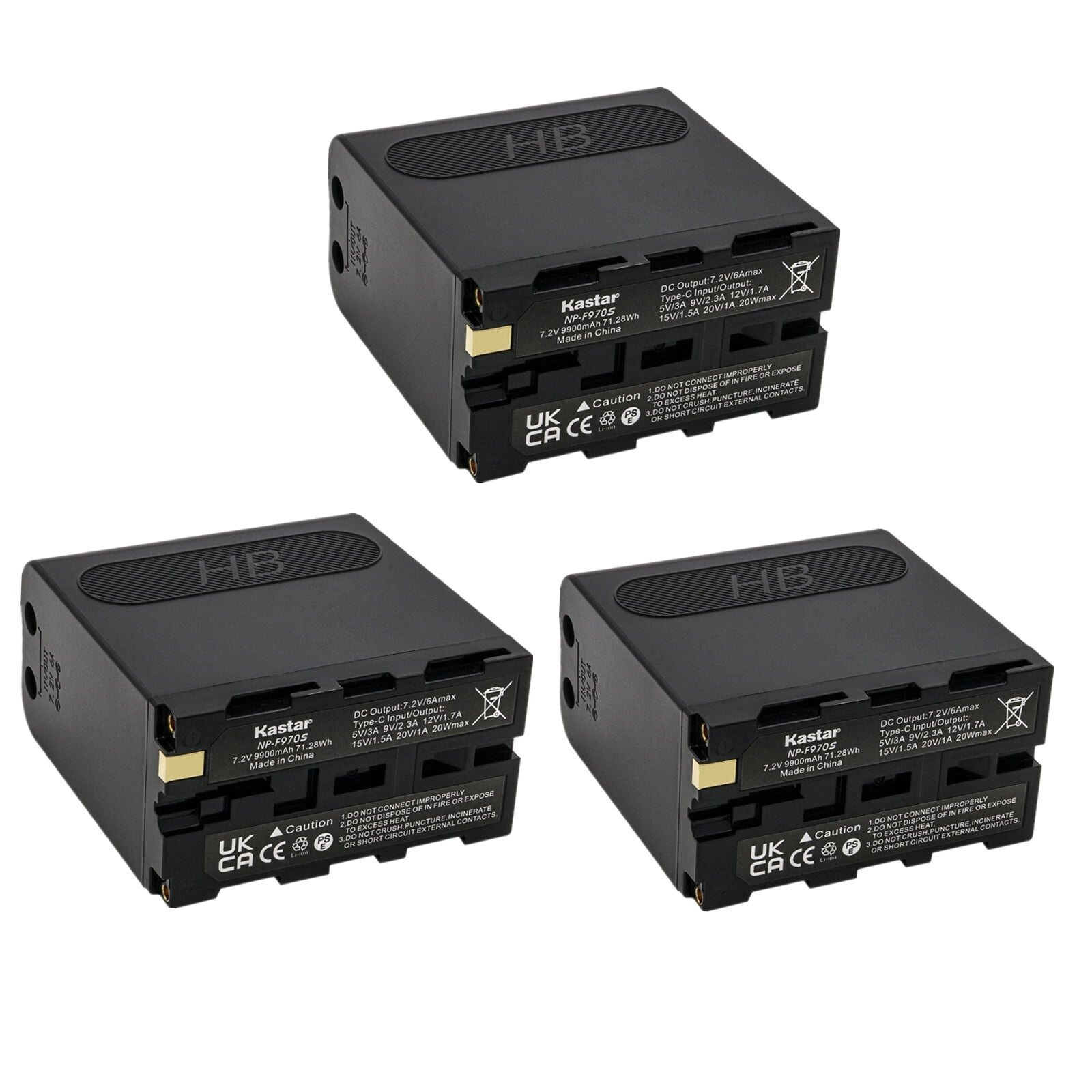 Kastar 3-Pack NP-F970S Battery Replacement for Sony CCD-SC5 SC55 TR3 ...