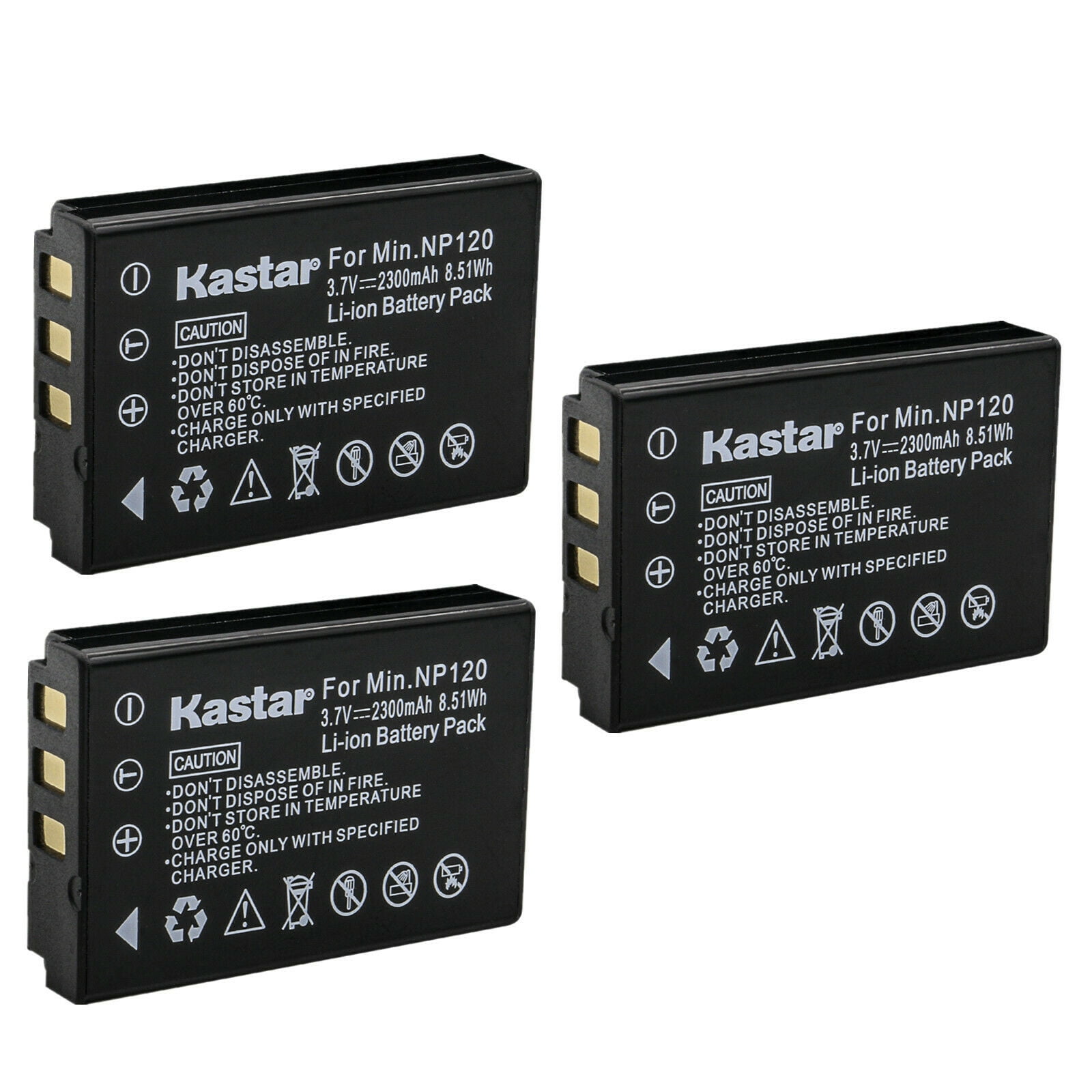 Kastar 3-Pack Q120 Rechargeable Lithium-ion Battery Replacement for ...